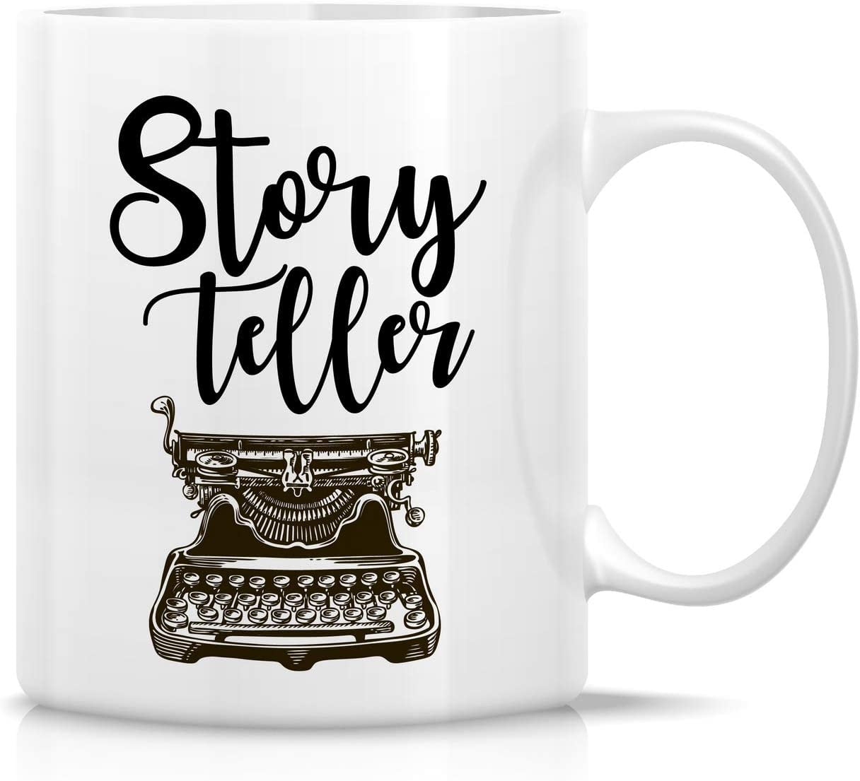 Funny Mug - Story Teller Typewriter Writer Author Editor 11 Oz Ceramic ...