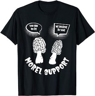 Funny Mushroom Design Morel Support T-Shirt - Walmart.com