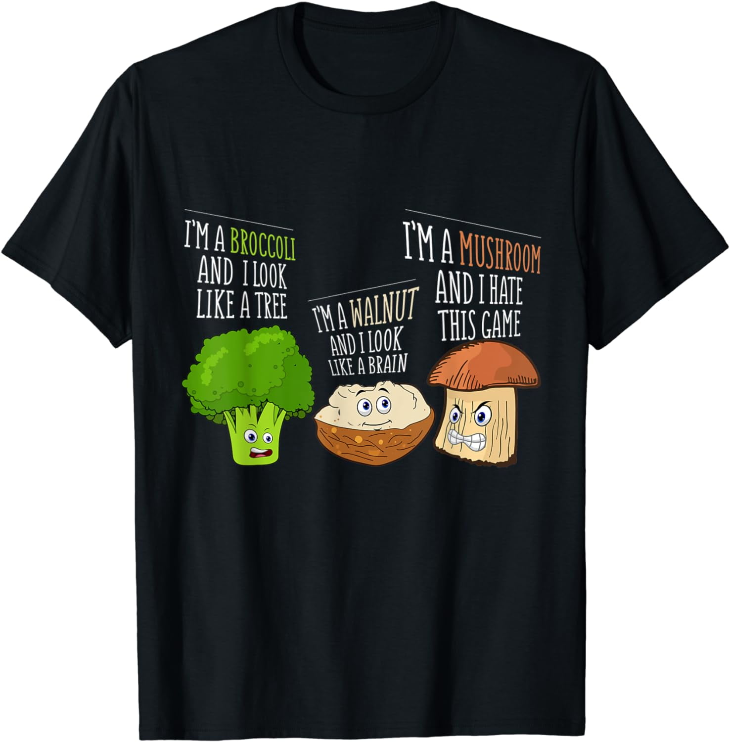 Funny Mushroom Design for Nerds T-Shirt - Walmart.com