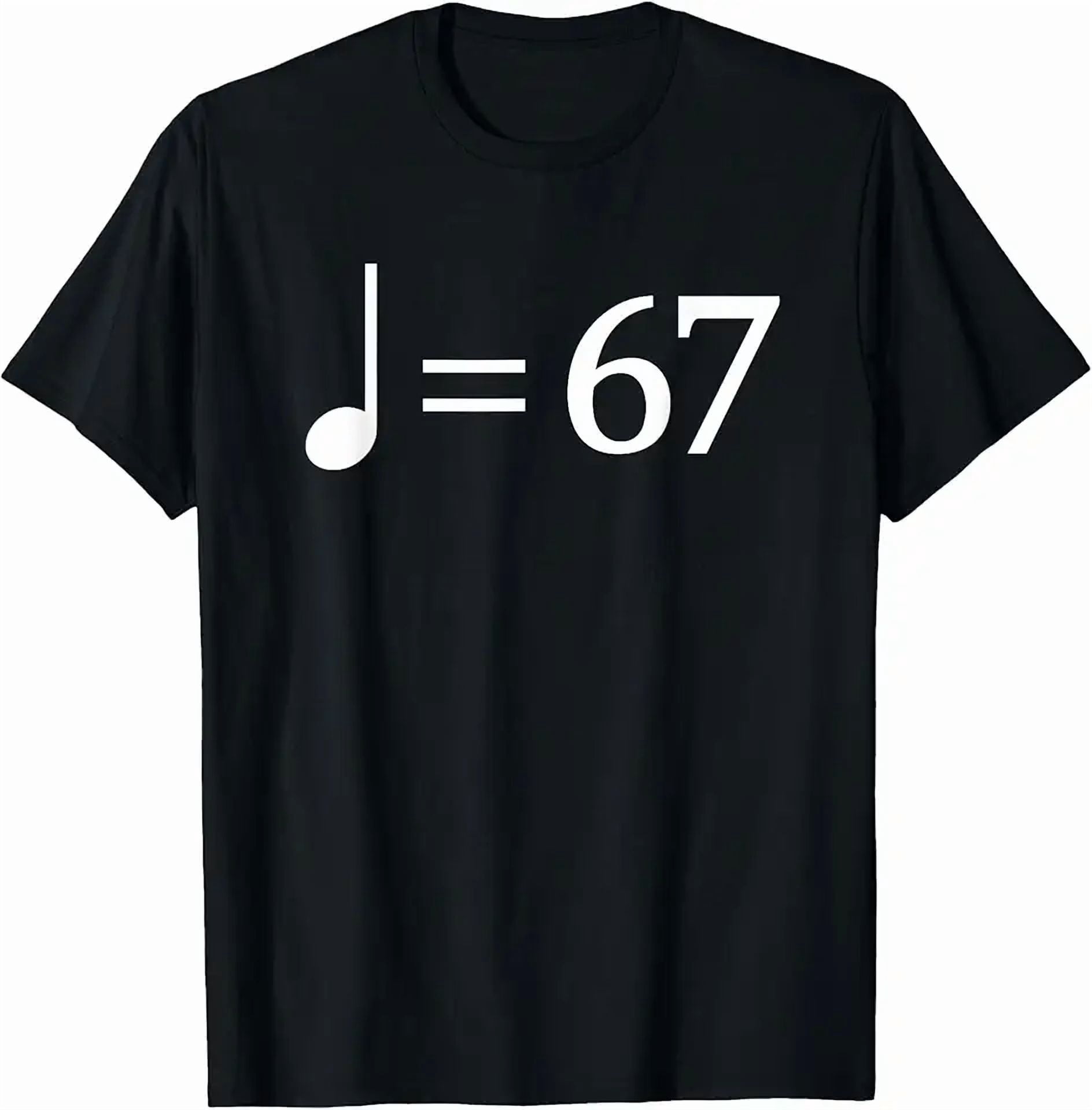 Funny Music Note Tempo 67 Graphic for Musician and Teacher Short Sleeve ...