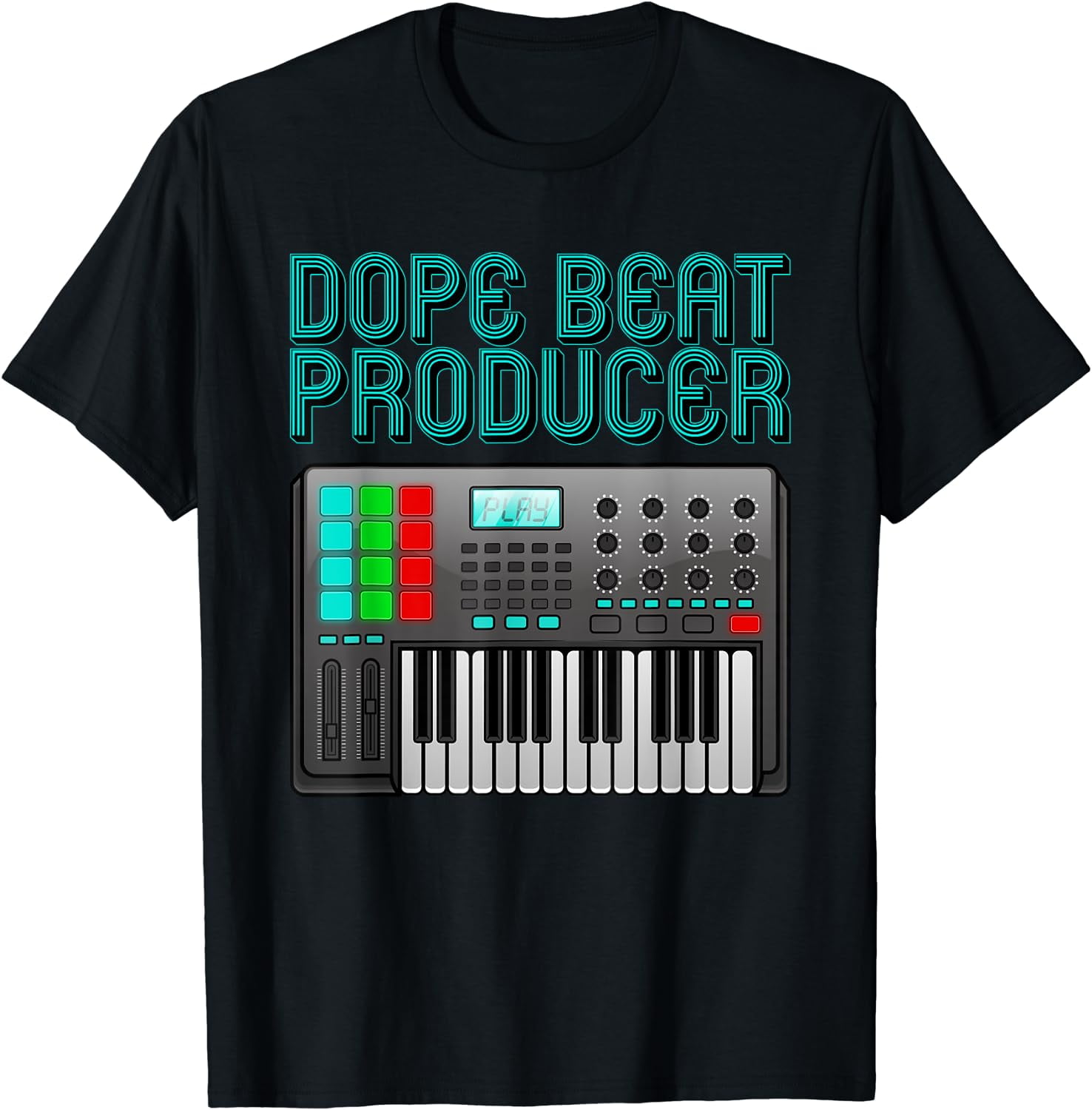 Funny Music Producer Gift Men Women Cool Artist Beat Maker T-Shirt ...