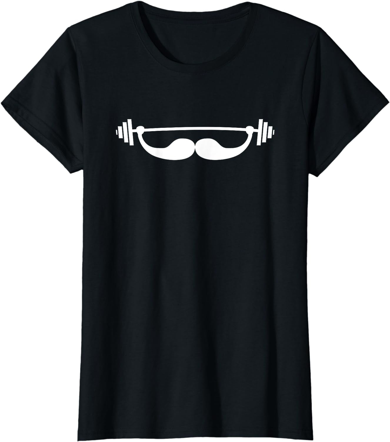 Funny Mustache Gym Workout Bodybuilding T-Shirt - Walmart.com