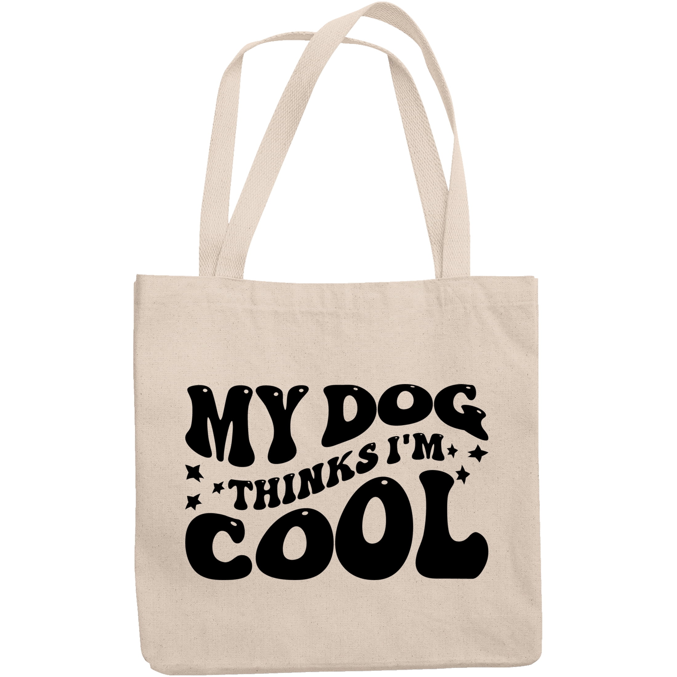 Funny My Dog Thinks I'm Cool Quote, Groovy Retro Wavy Text Merch Gift ...