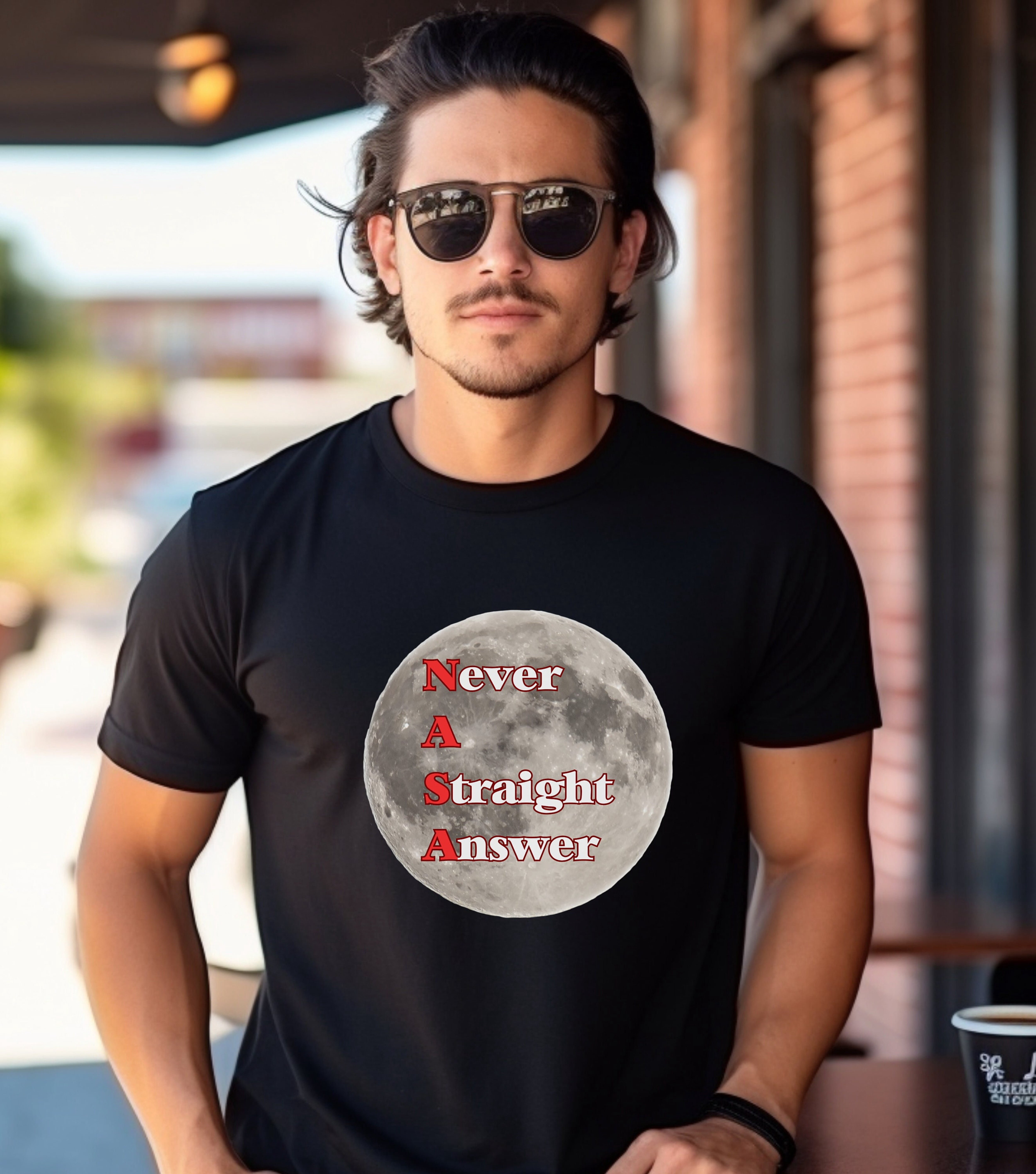 Funny NASA Shirt, Never A Straight Answer Shirt, Conspiracy Theory ...