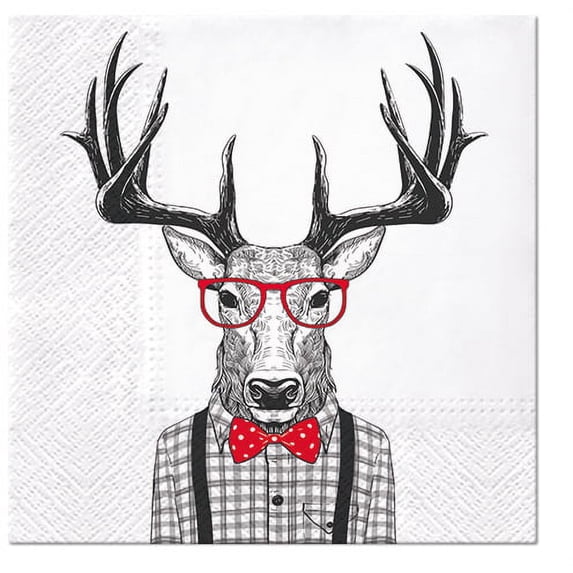 Funny Napkins OH DEER 40pcs Lunch Napkins, Deer Napkins, Animal Napkins ...