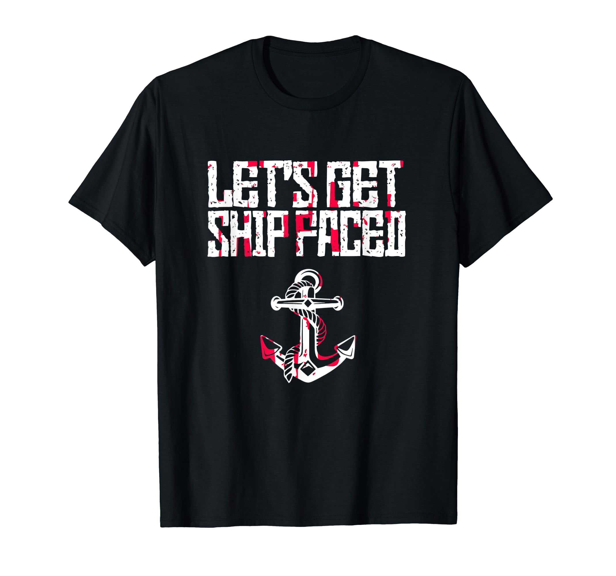 Funny Nautical Sailing T-Shirt Let's get Shipfaced - Walmart.com