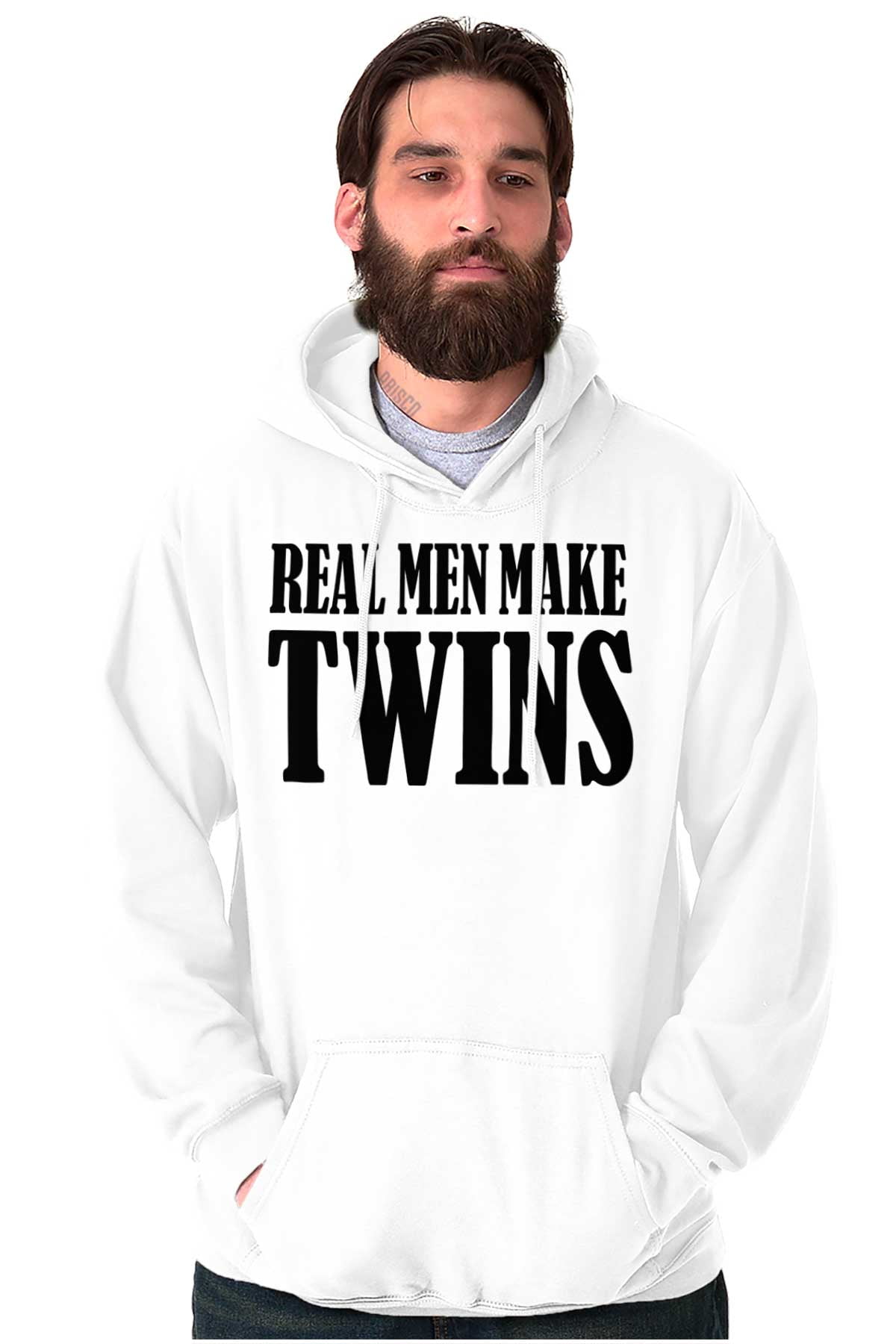 Funny New Father Real Men Make Twins Hoodie Hooded Sweatshirt Men ...