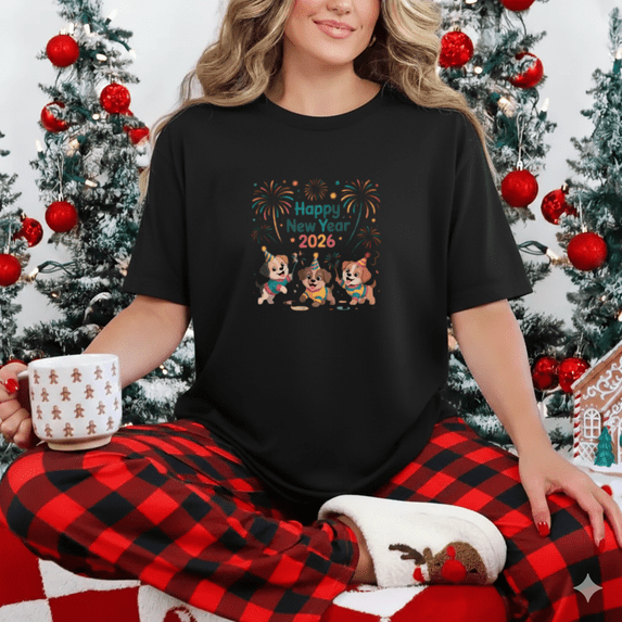 Funny New Year 2026 Celebration Humor Festive Party Style Unisex T ...