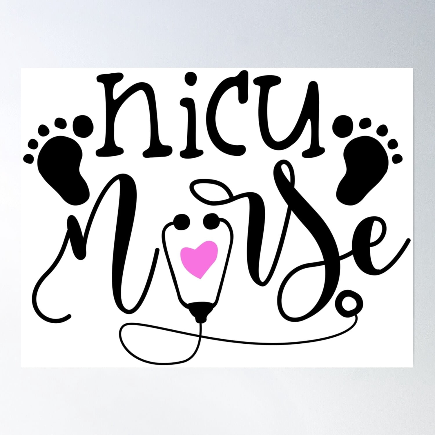 Funny Nicu Nurse-Public Health Nurse Poster Wall Art, Modern Wall Decor ...