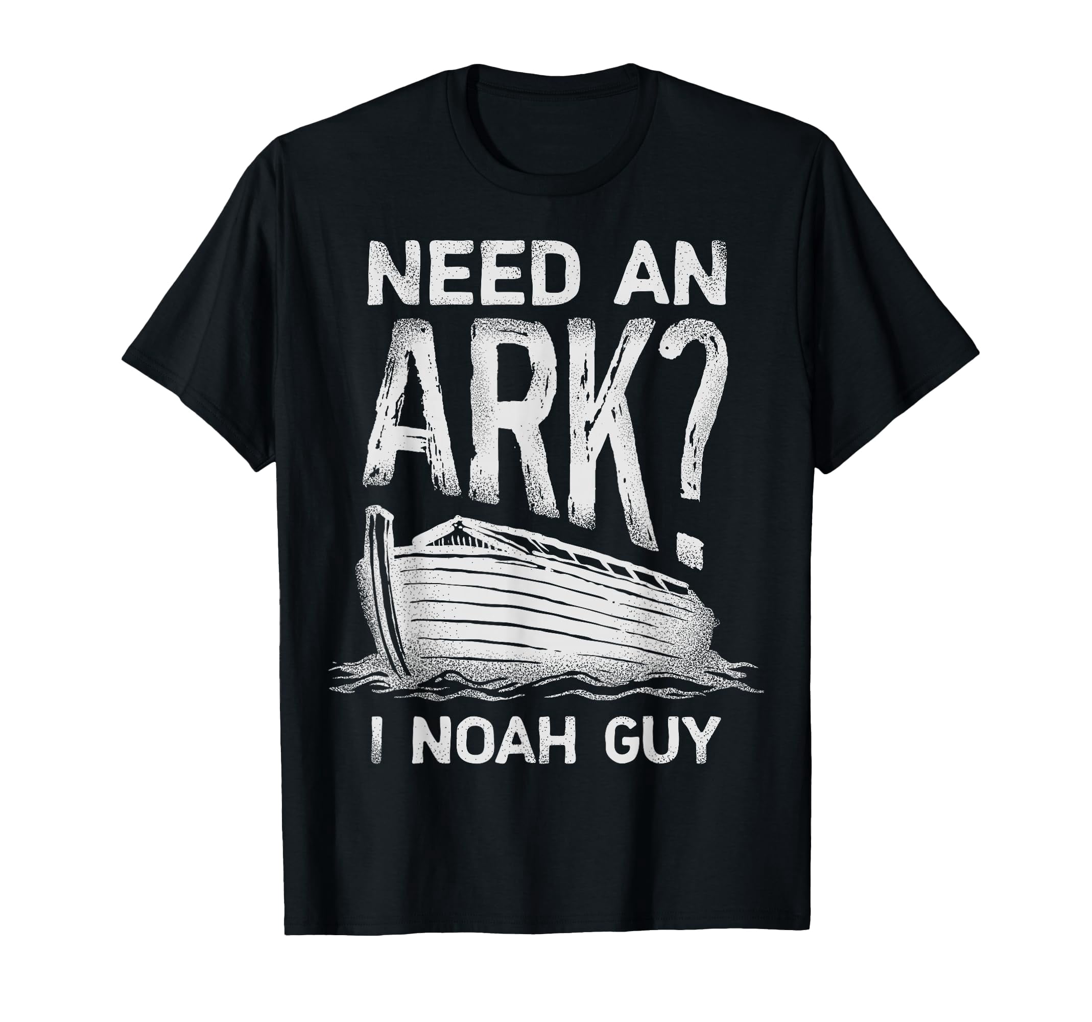 Funny Noah's Ark Illustration T-Shirt for Humorous Christian Style ...
