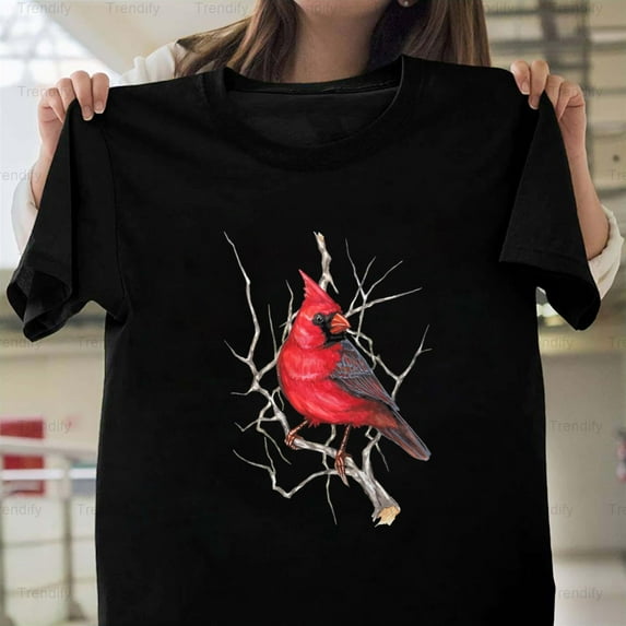 Funny Northern Bird Red Cardinal Animals Wildlife Bird H39561 T-Shirt ...