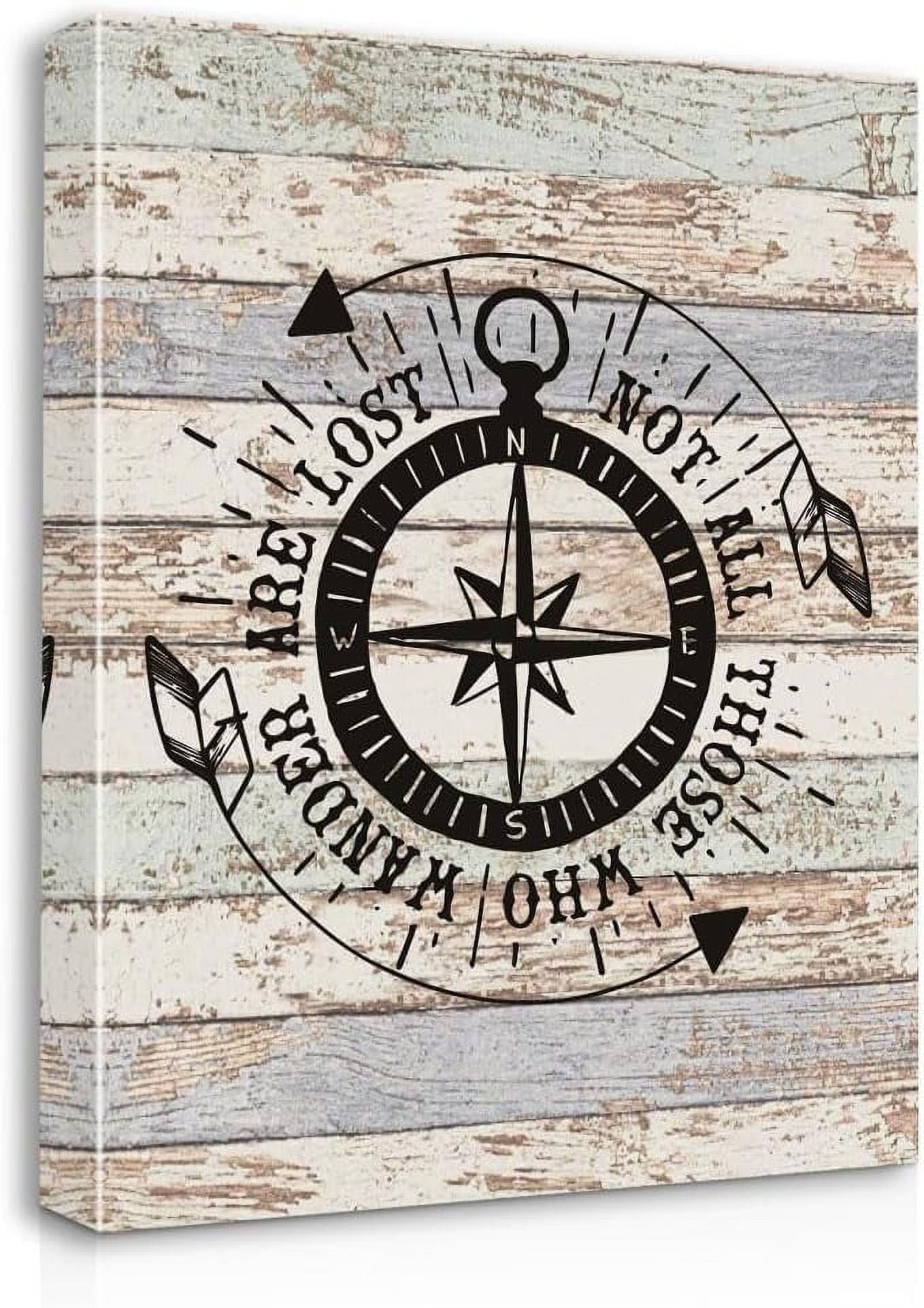 Funny Not All Those Who Wander are Lost Canvas Wall Art Prints Artwork ...