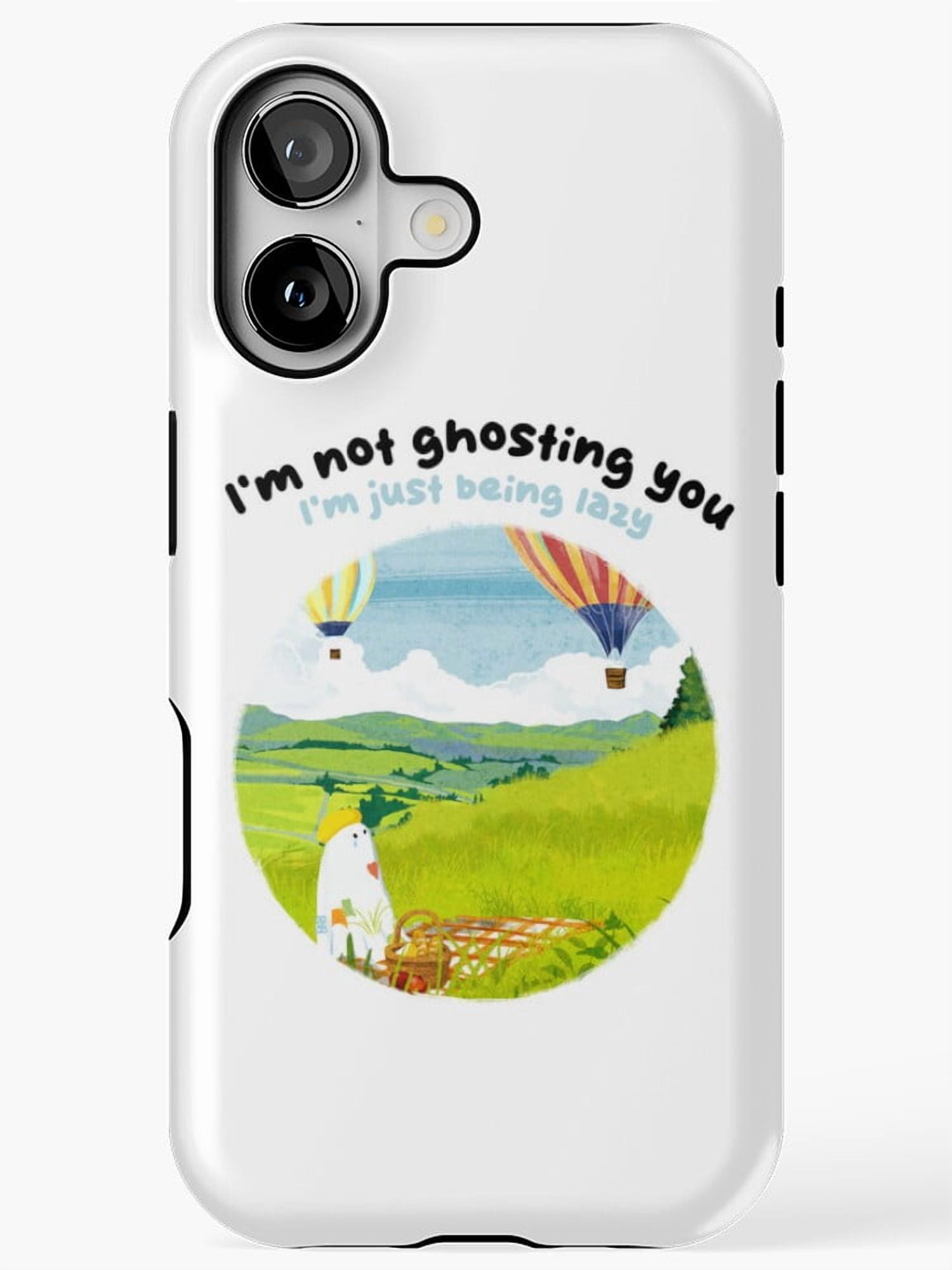 Funny Not Ghosting You Im Just Lazy Quote Art Phone Case for iPhone 11 ...