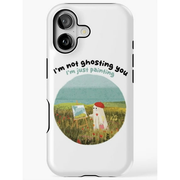 Funny Not Ghosting You Im Just Painting Art Phone Case for iPhone 11 12 ...