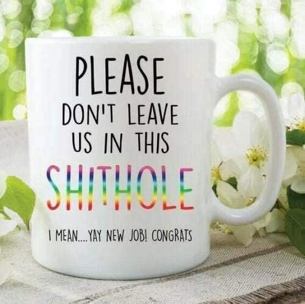 Funny Novelty Rude Coffee Mugs New Job Gift Work Colleague Funny ...