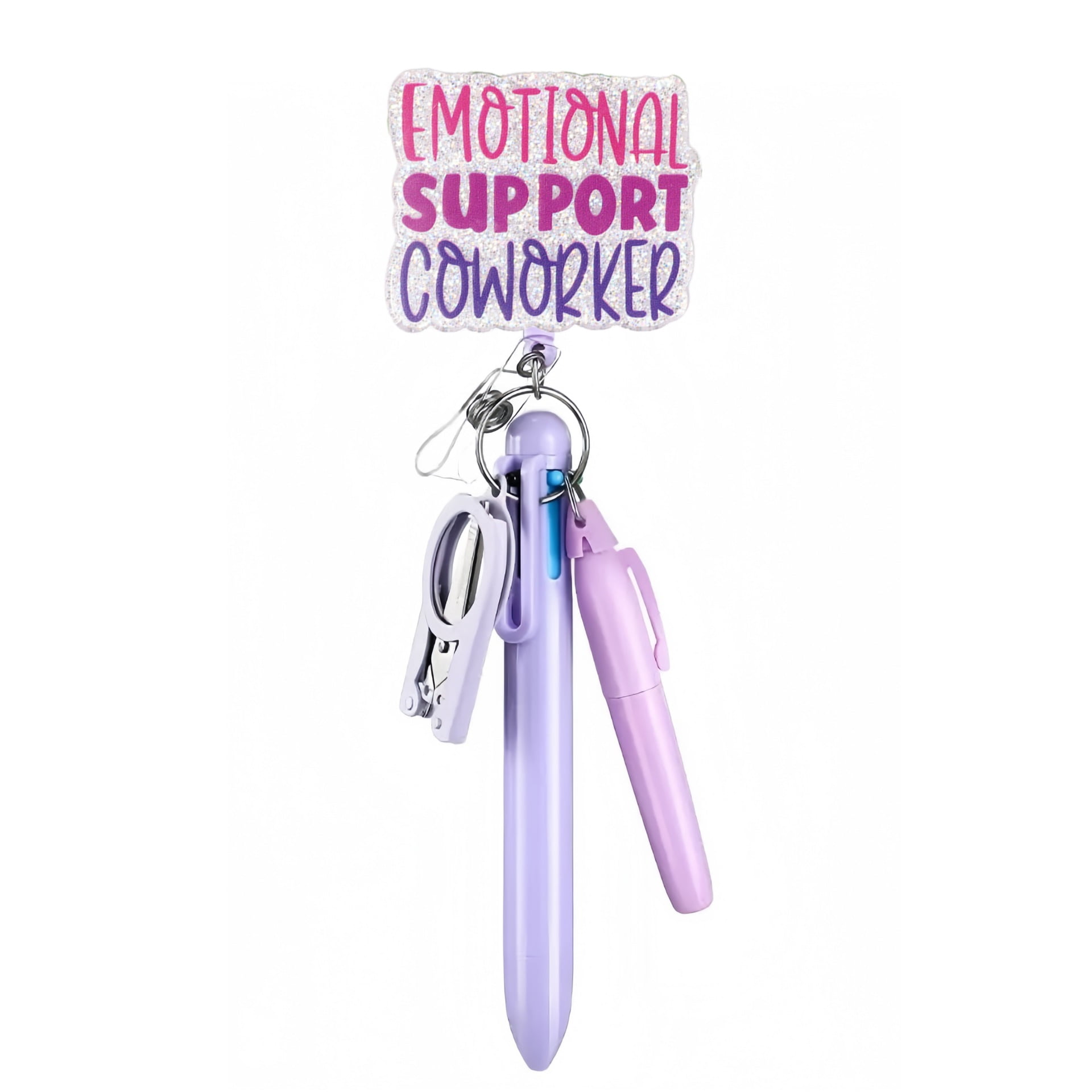 Funny Nurse Badge Reel, Cute Work Badge Holder with Retractable Clip ...