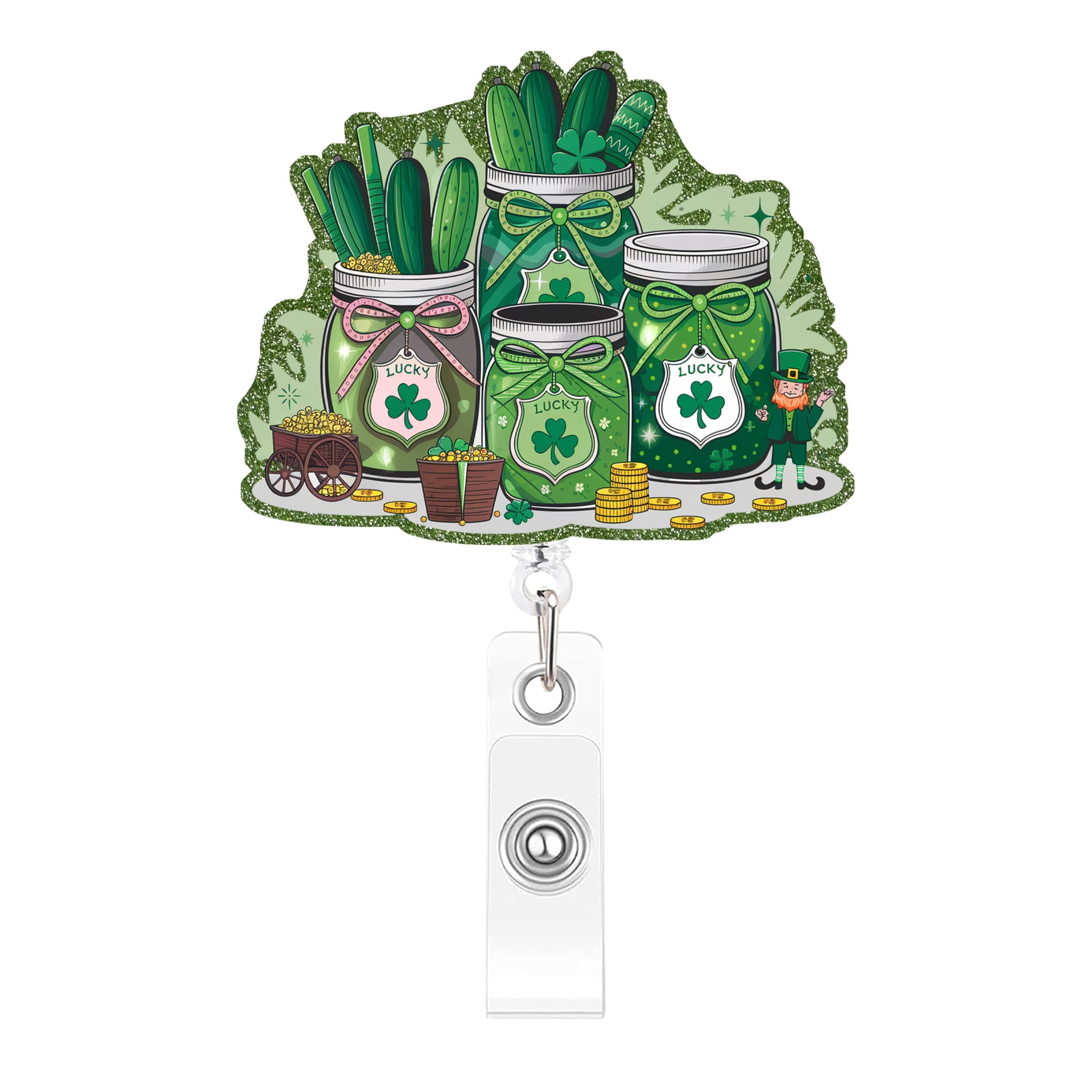 Funny Nurse Badge Reel,Cute Work Holder with Retractable Clip,Pediatric ...