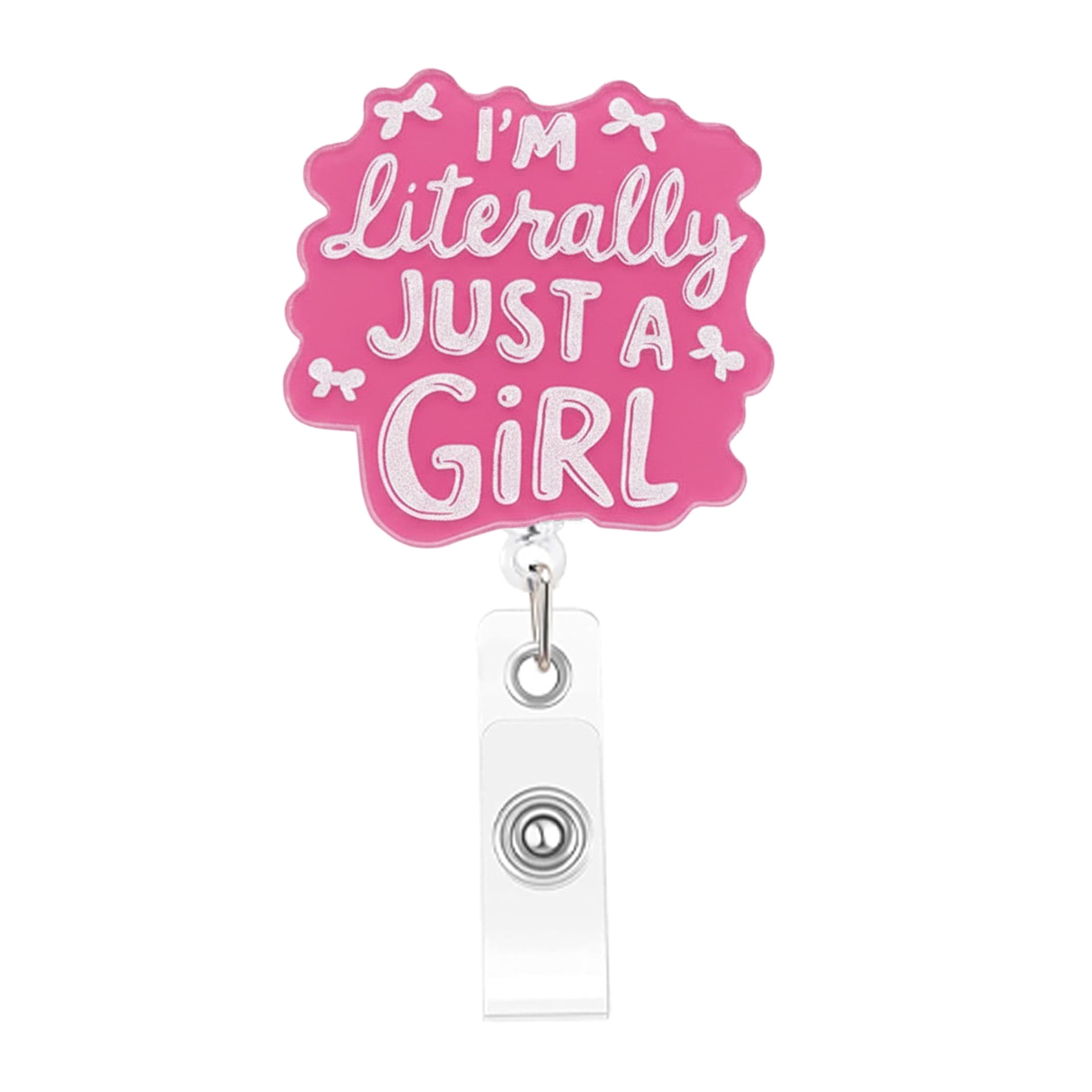 Funny Nurse Badge Reel,Cute Work Holder with Retractable Clip,Pediatric ...