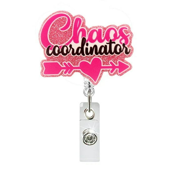 Funny Nurse Badge Reel,Cute Work Holder with Retractable Clip,Pediatric ...