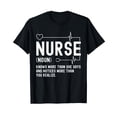 Funny Nurse Definition Heartbeat Medical T-Shirt - Great Gift for ...