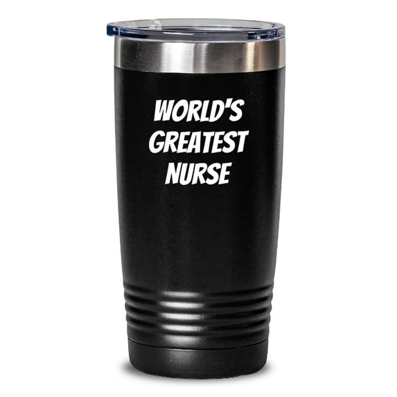 Funny Nurse Gift Tumbler Quote 'World's Greatest Nurse' Unique ...