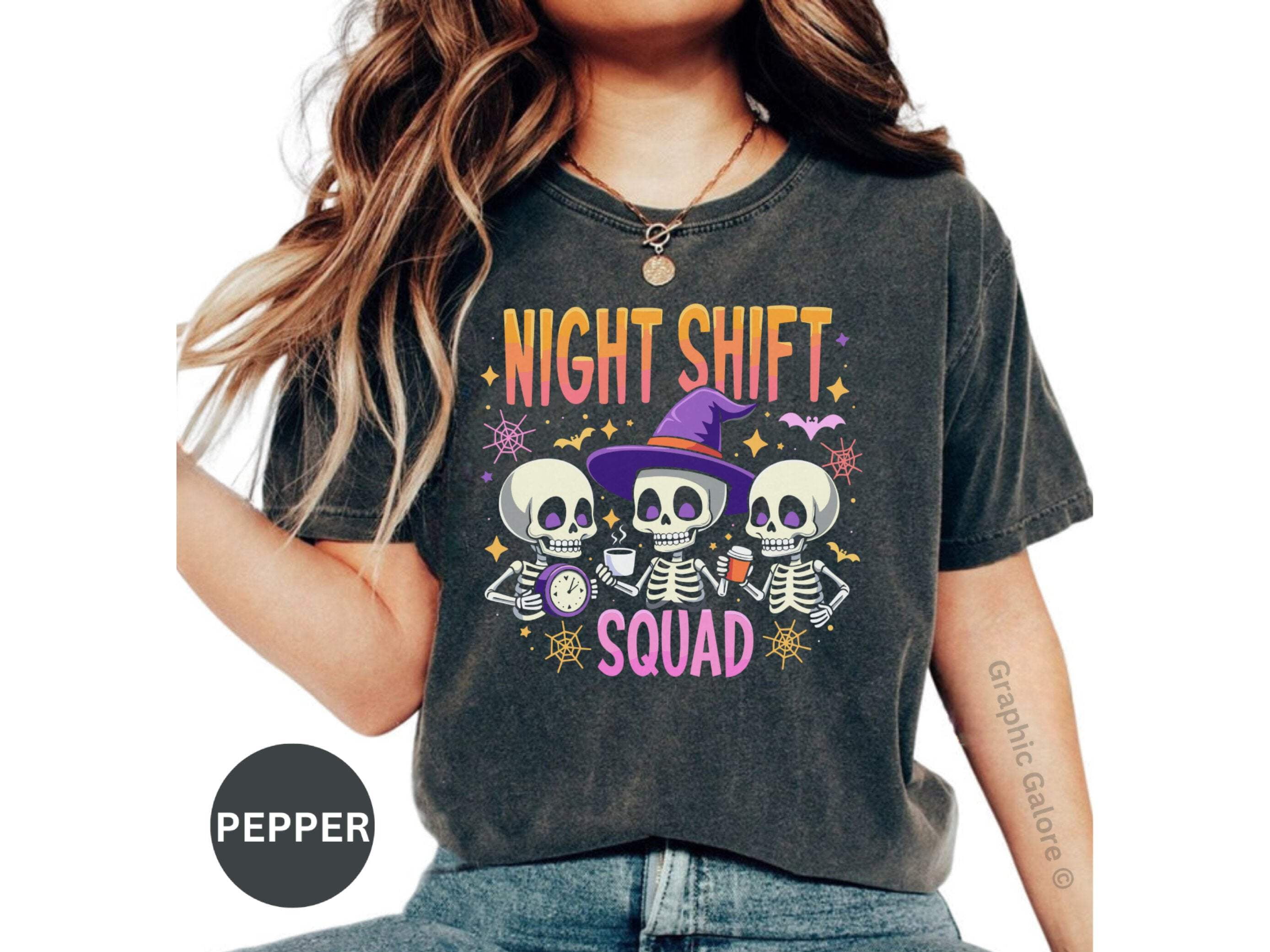 Funny Nurse Shirt Night, Team Night Shift Shirt, Night Shift Nurse ...