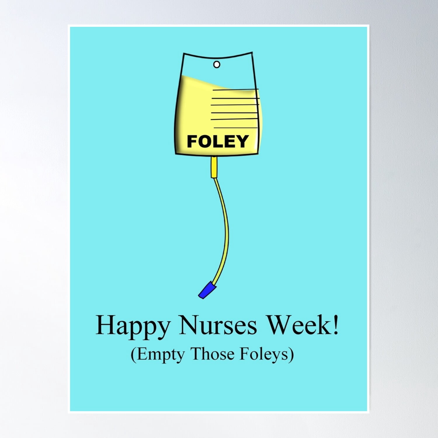 Funny Nurses Week Cards And Mugs Poster Wall Art, Modern Wall Decor ...