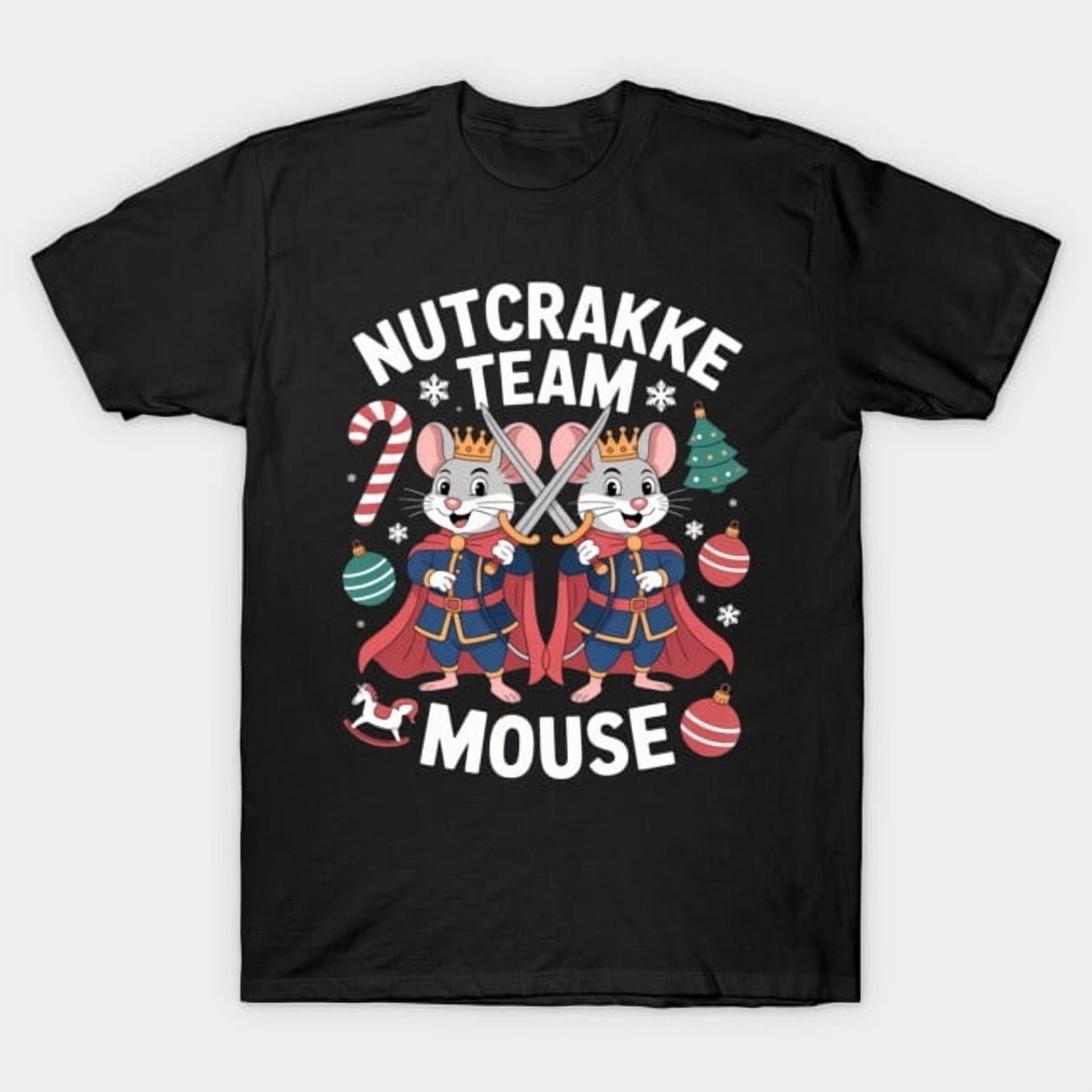 Funny Nutcracker Ballet Team Mouse Soldier Christmas Dance Design ...