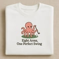 Funny Octopus Golf Embroidered Sweatshirt, Eight Arms Perfect Swing ...