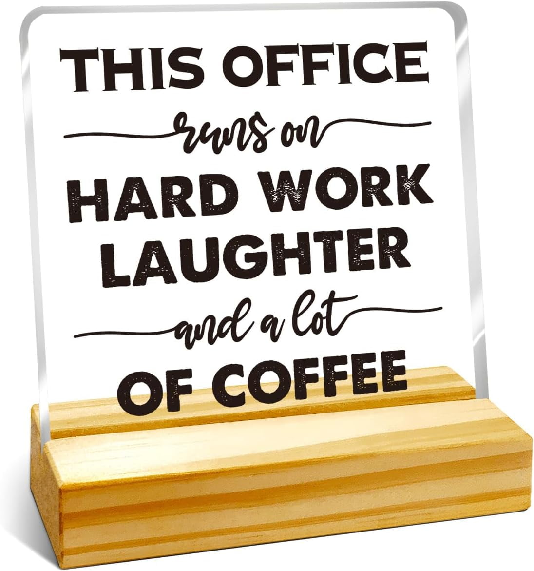 Funny Office Acrylic Sign,Humorous Office Desk Decor,Sarcastic Signs ...