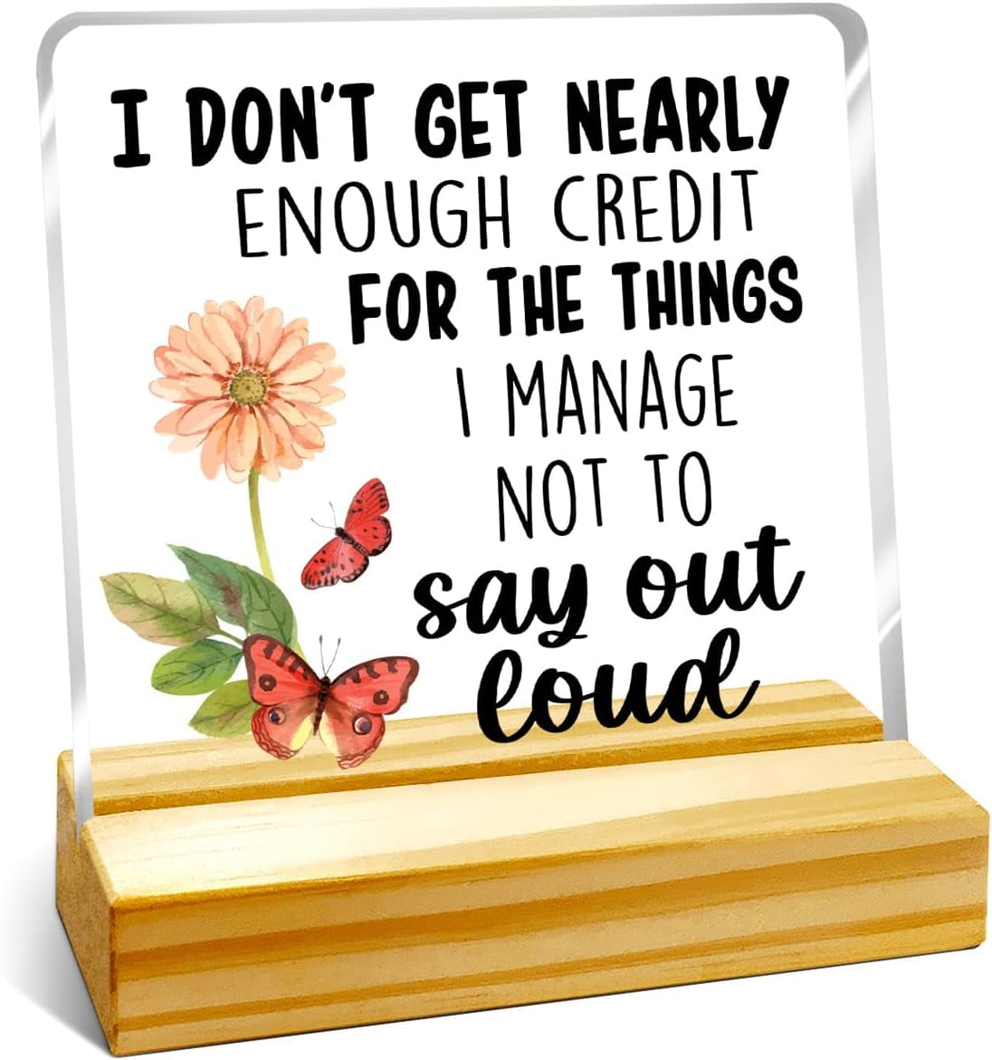 Funny Office Acrylic Sign,Humorous Office Desk Decor,Sarcastic Signs ...