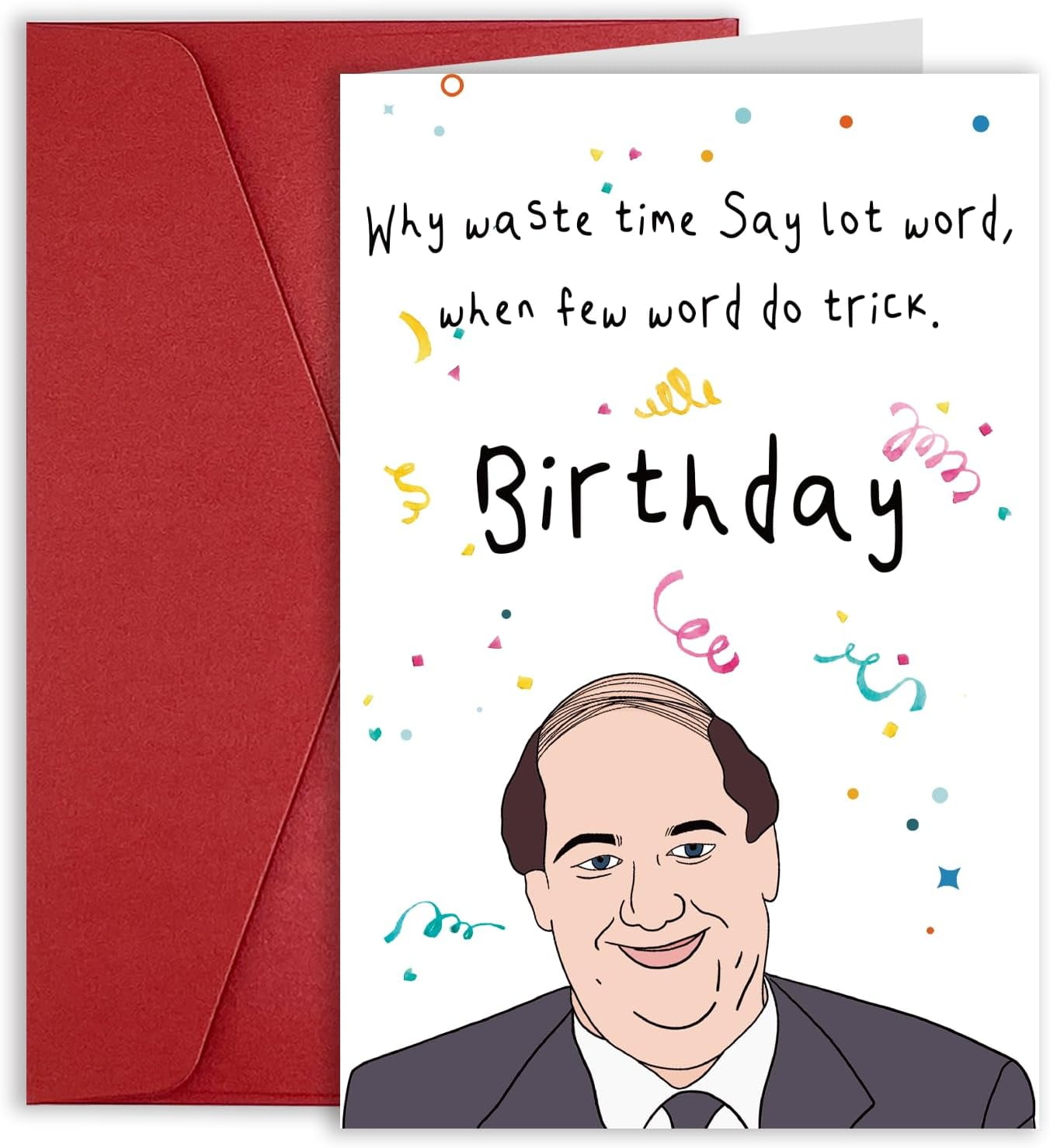 Funny The Office Birthday Cards for Boss Manager Colleague Coworker ...