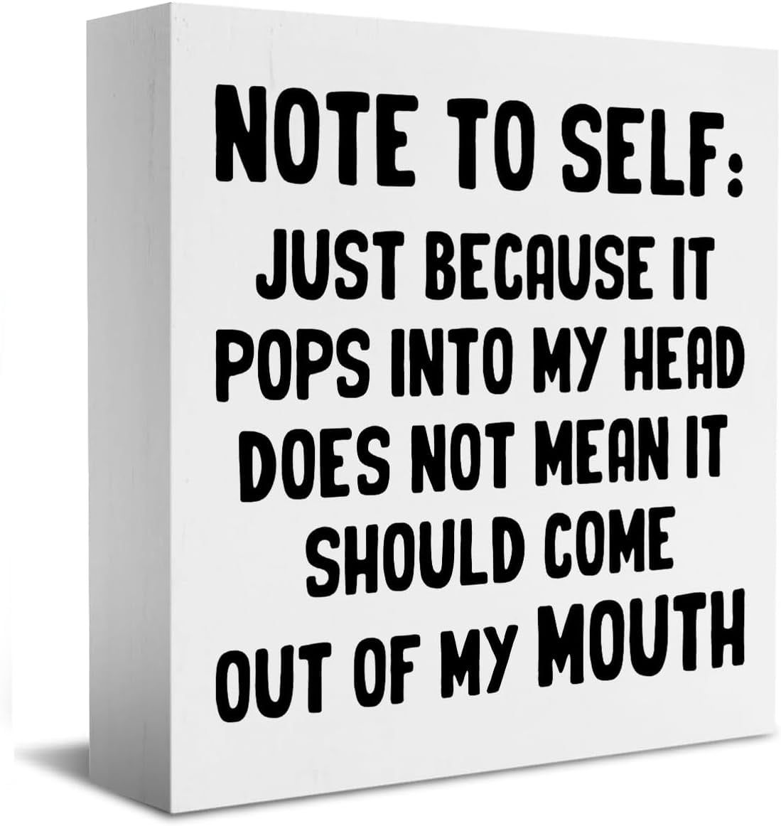 Funny Office Decor Note to Self Just Because It Pops Into My Head ...