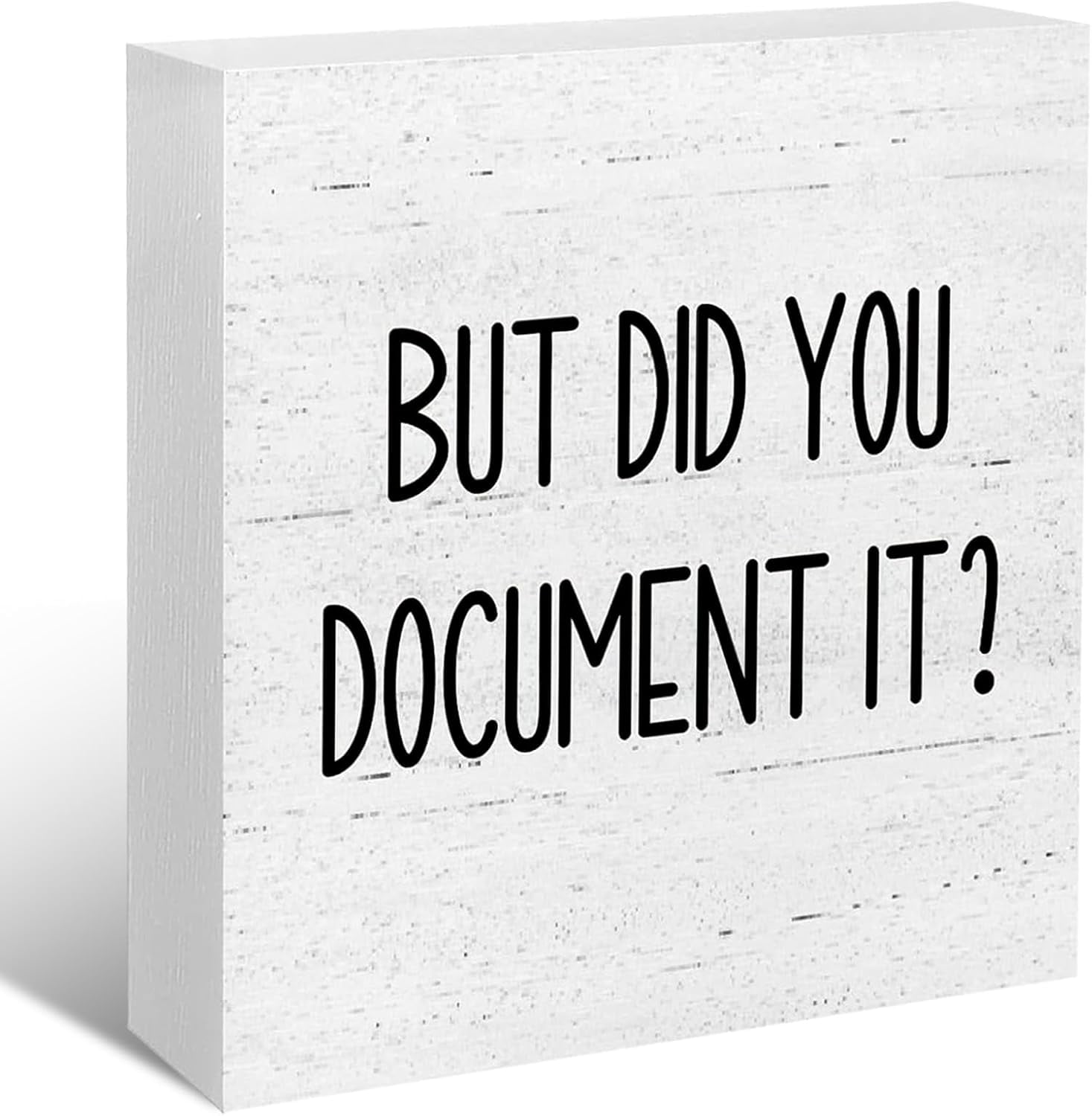 Funny Office Decor Wooden Box Sign - Office Decorations for Work ...