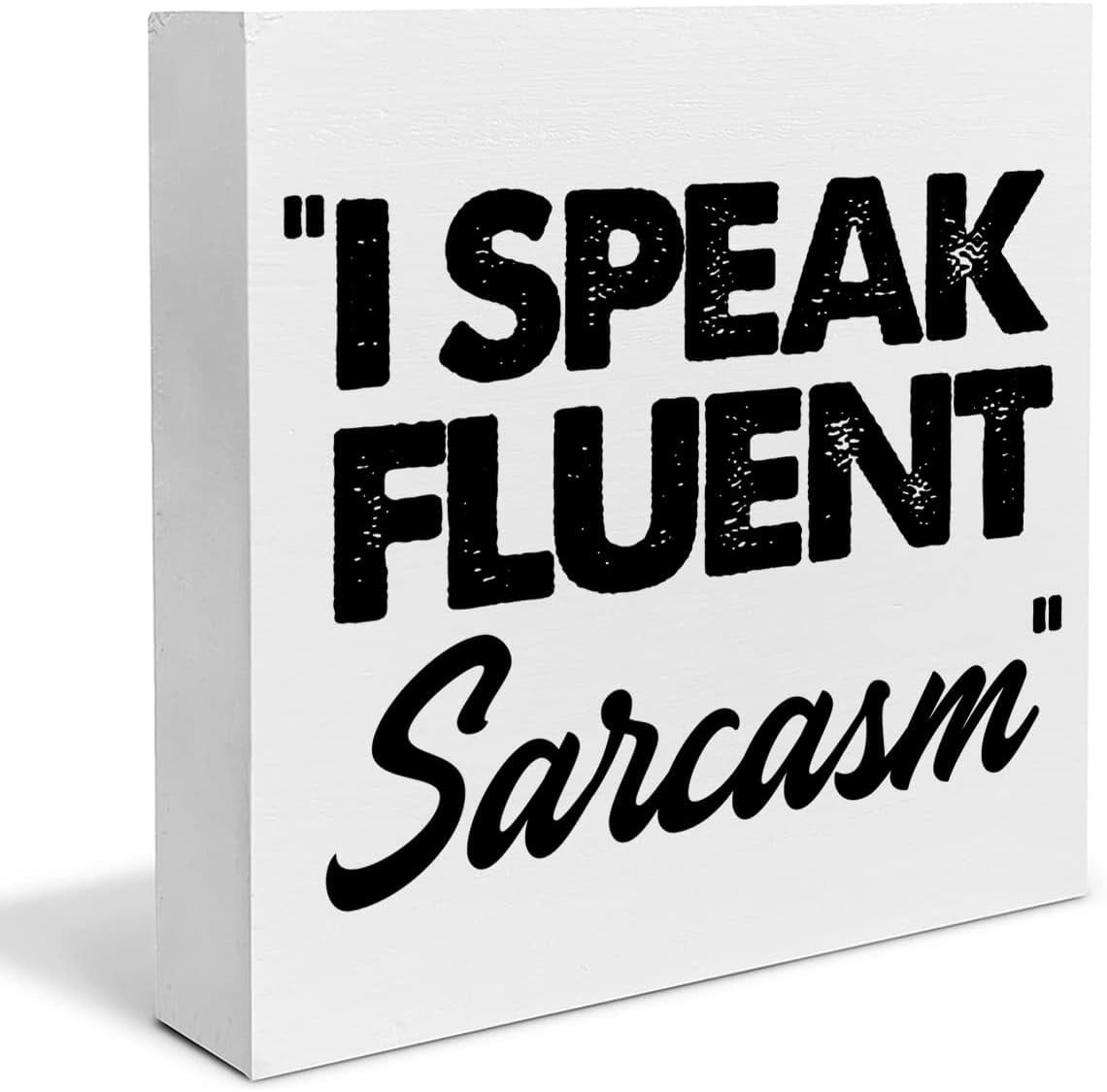 Funny Office Desk Decor Sign Office Cubicle Wooden Box Sign Humor ...