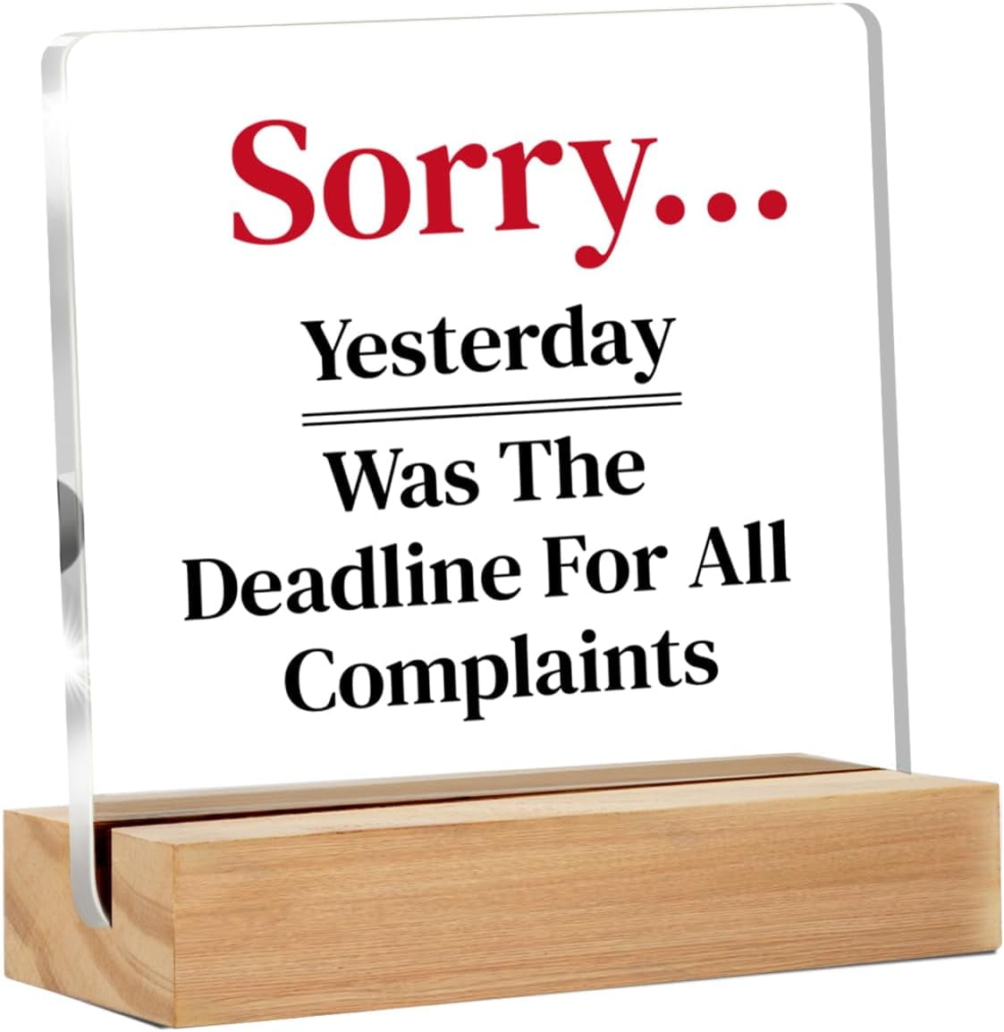 Funny Office Desk Sign - Humor Office Decor - Funny Desk Decor for ...