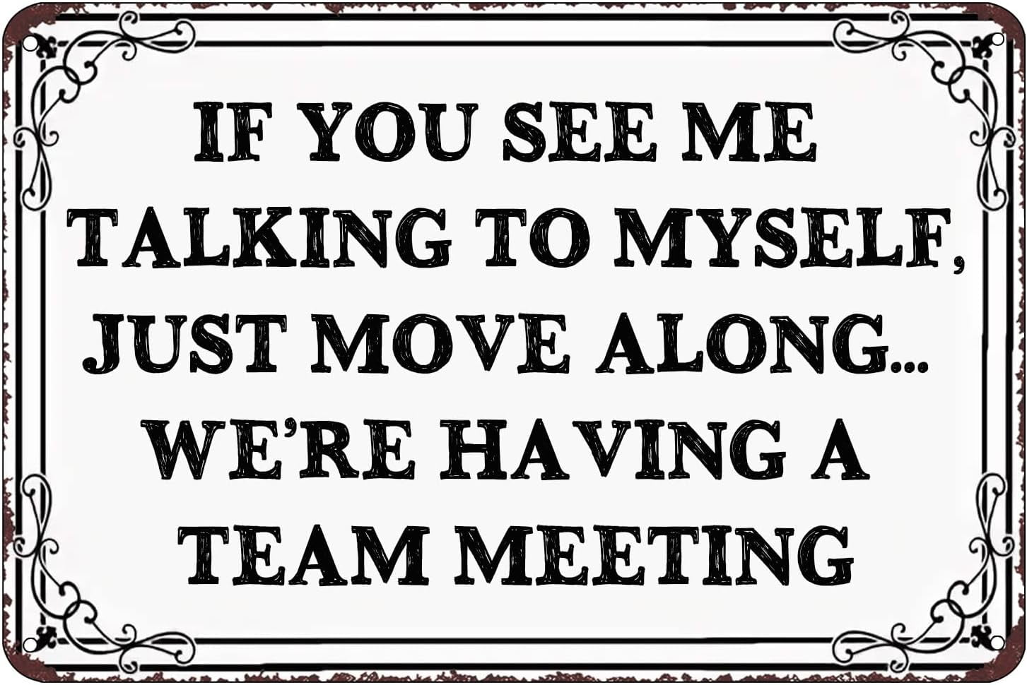 Funny Office Metal Tin Signs Humor Wall Art Decor, If You See Me ...