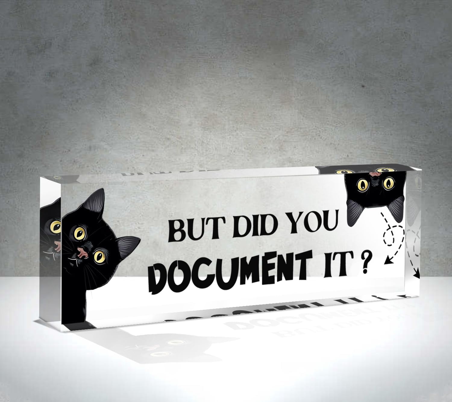 Funny Office Sign But Did You Document It Acrylic Desk Plate Sign, Desk ...