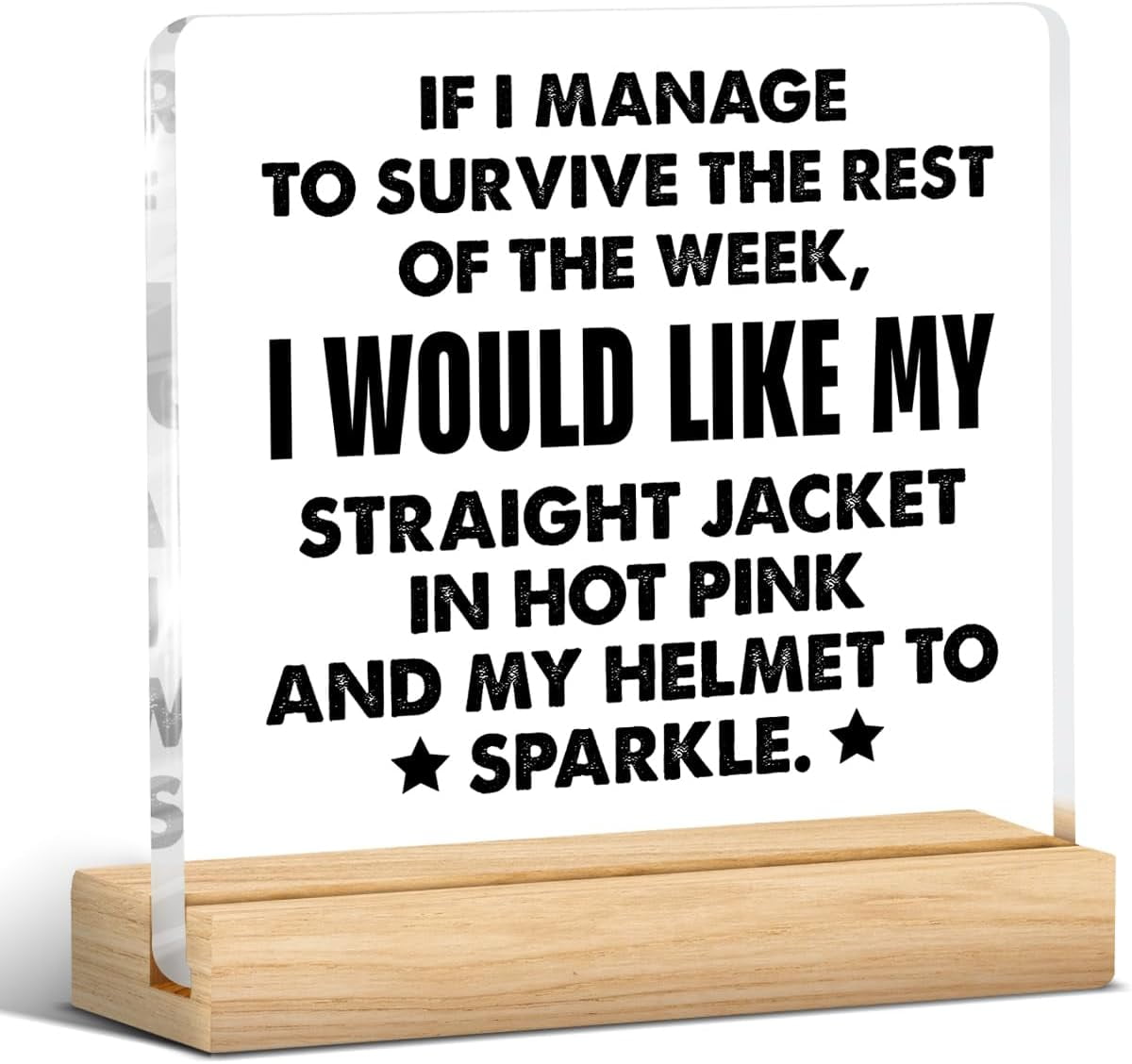 Funny Office Sign, Office Humor Desk Decorative Sign, If I Manage to ...