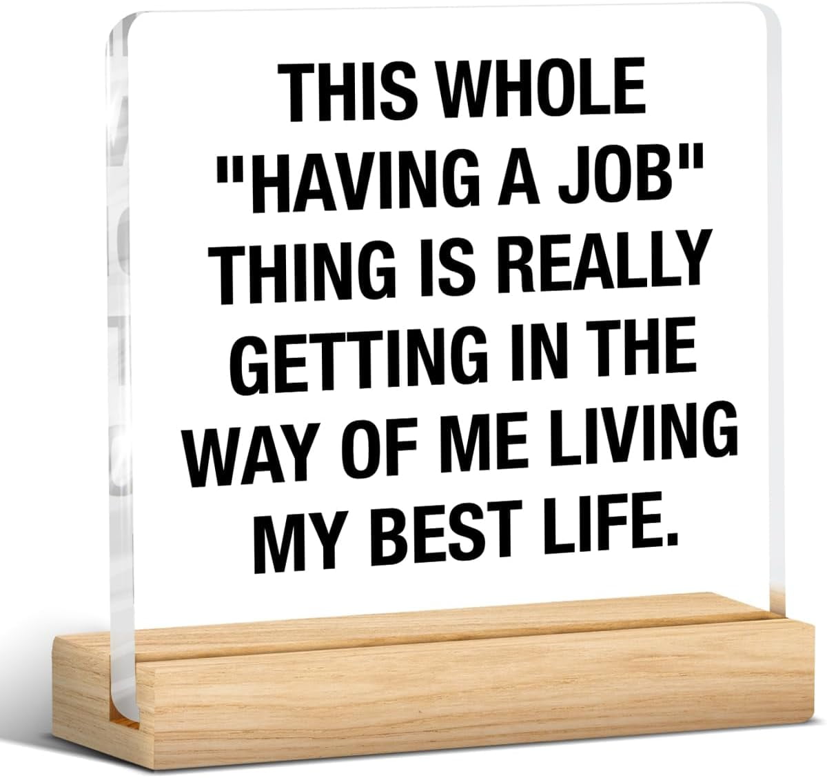 Funny Office Sign, Sarcastic Office Desk Decorative Sign, Work Humorous ...