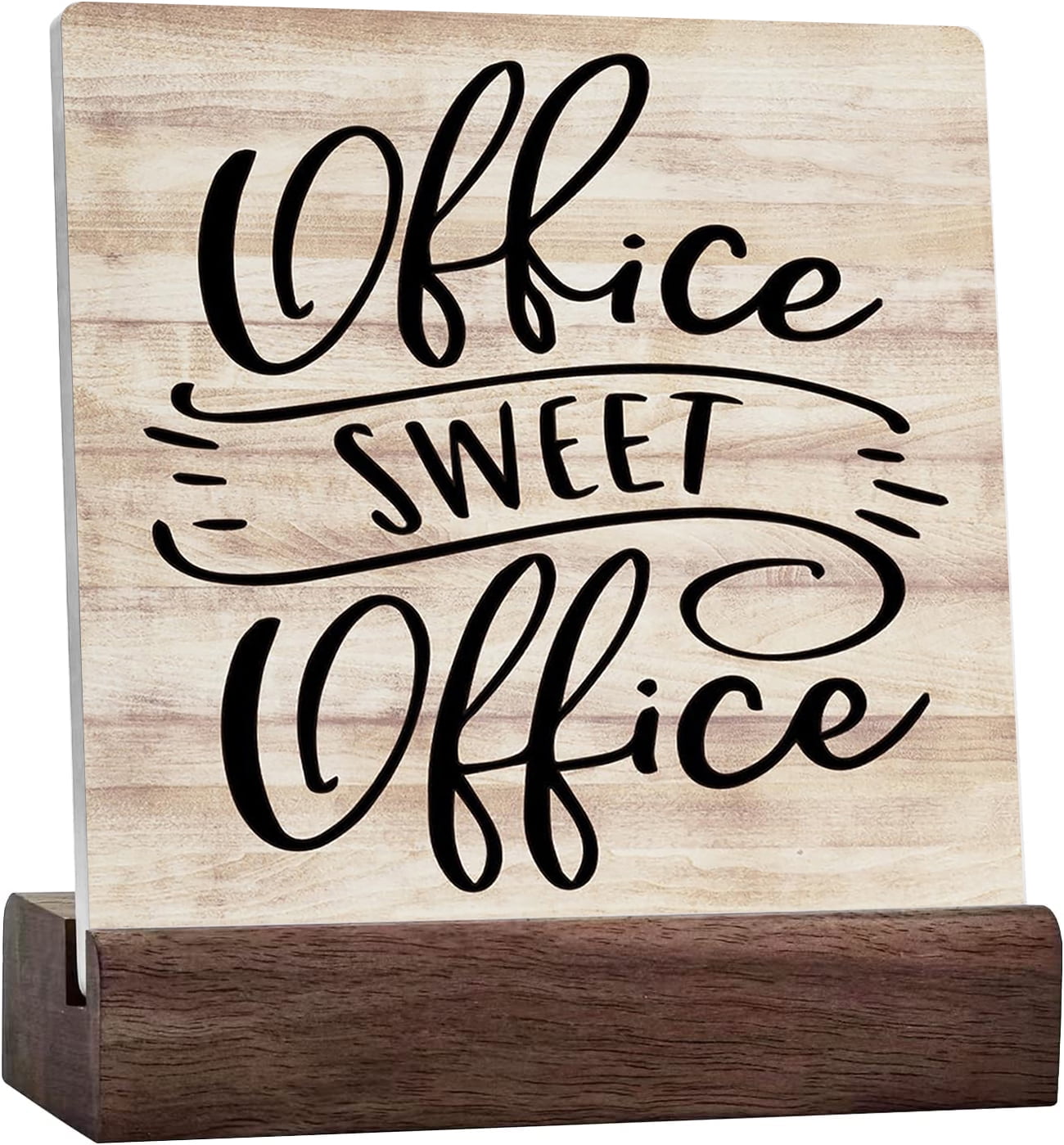 Funny Office Sweet Office Sign, Home Office Ceramic Desk Decor For Men ...