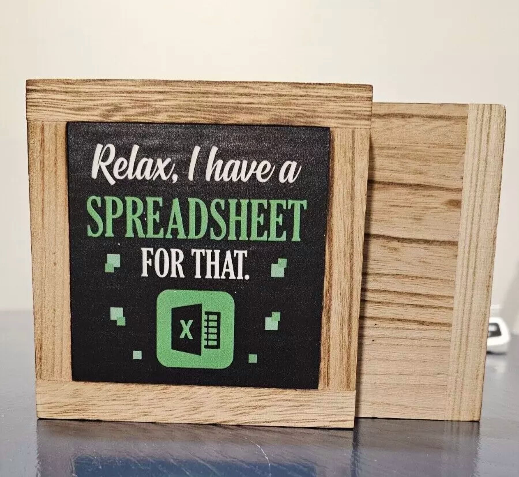 Funny Office Wood Sign "Relax I Have A..." Definition Wood Tabletop ...