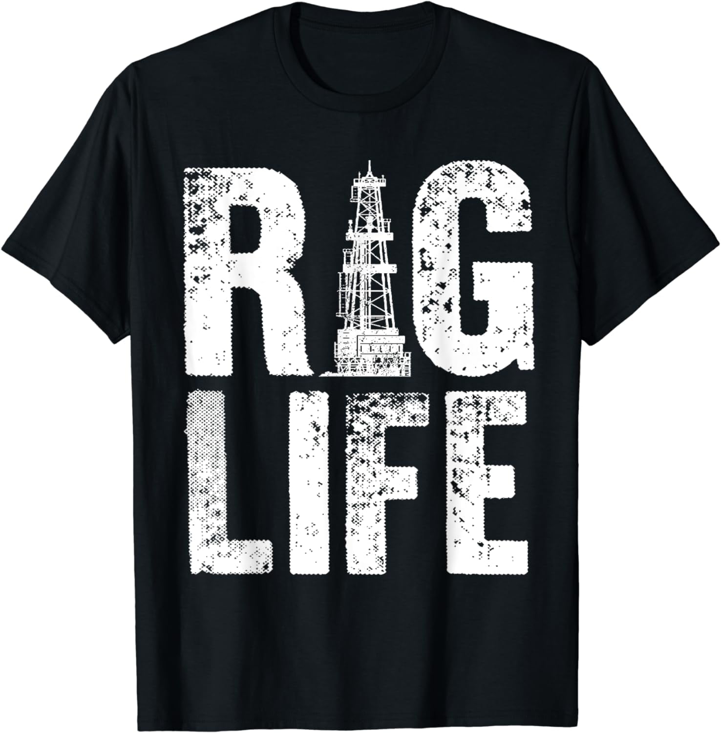 Funny Oil Rig Art For Oil Field Men Oilfield Lover Worker T-Shirt ...