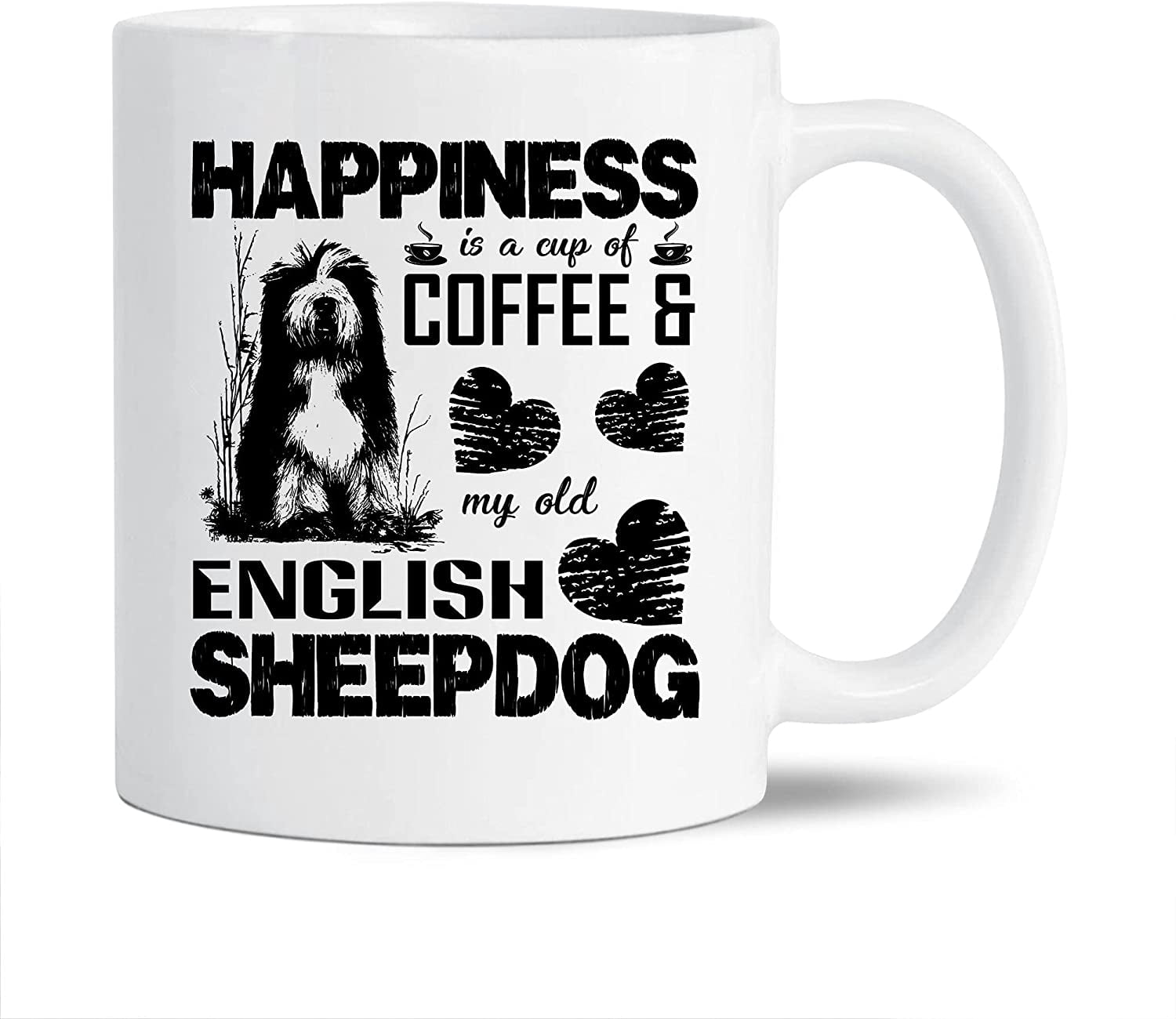 Funny Old English Sheepdog Coffee Mug Handle, Unique Old English ...
