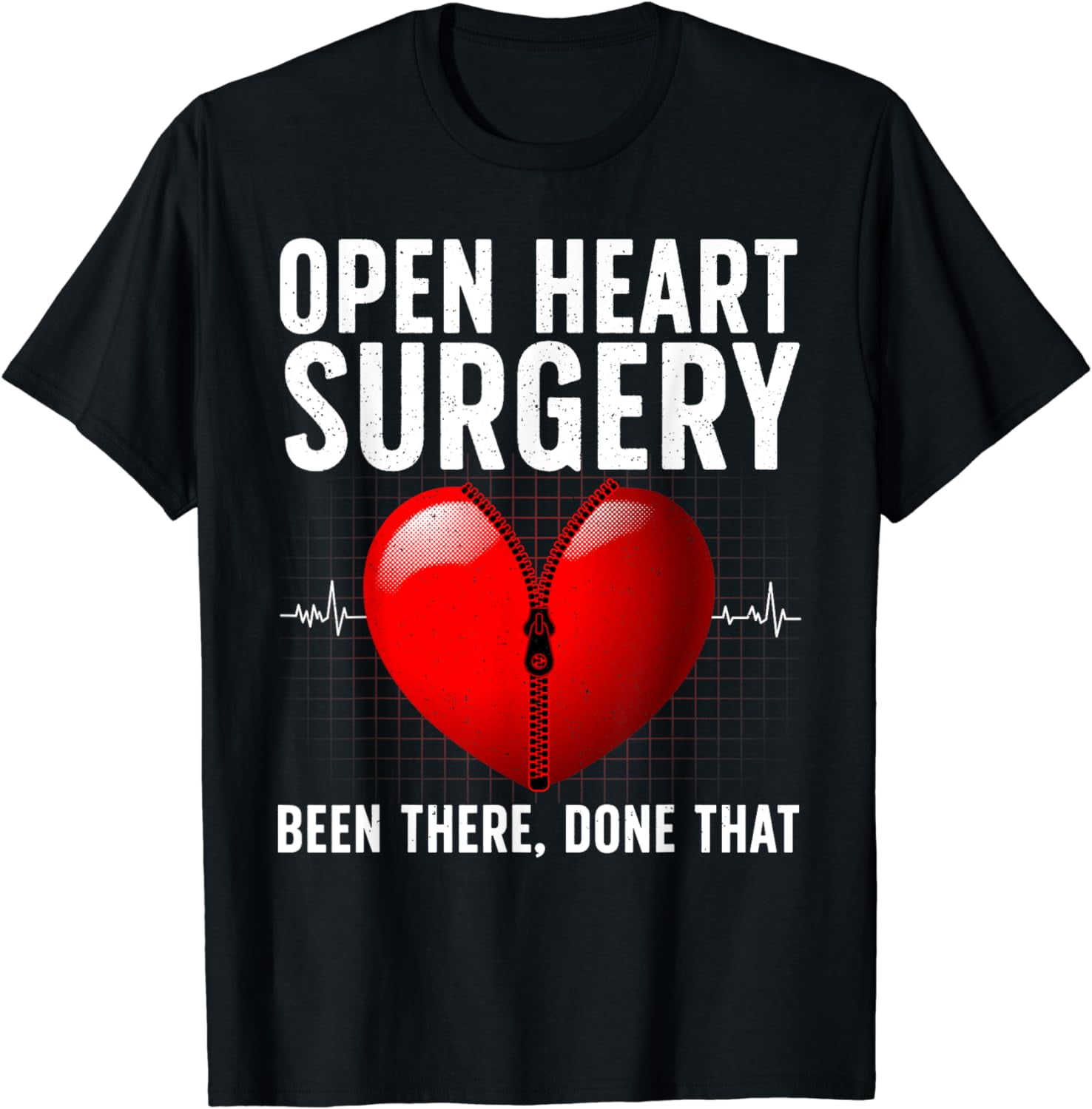 Funny Open Heart Surgery Art For Men Women CHD Surgery Lover T-Shirt ...