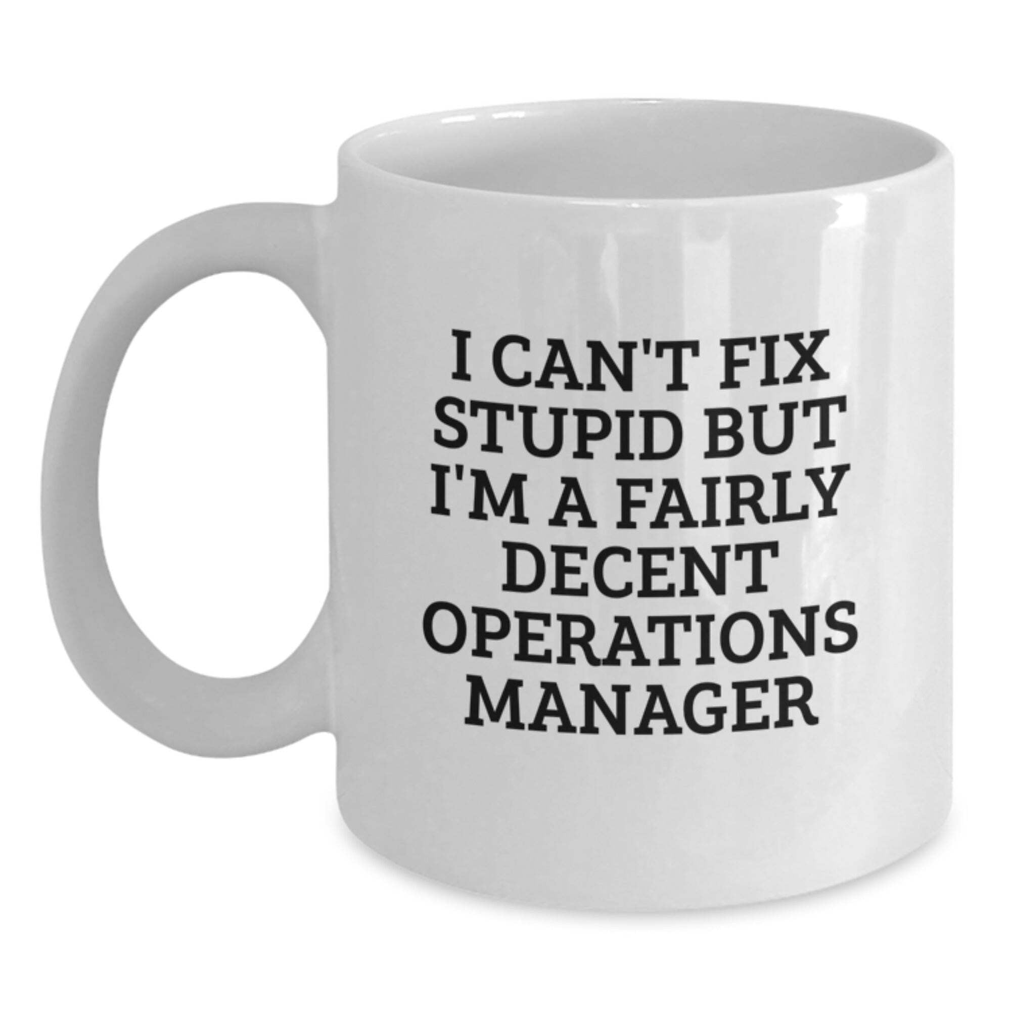 Funny Operations Manager White Coffee Mug Gifts for Men, Women, and ...