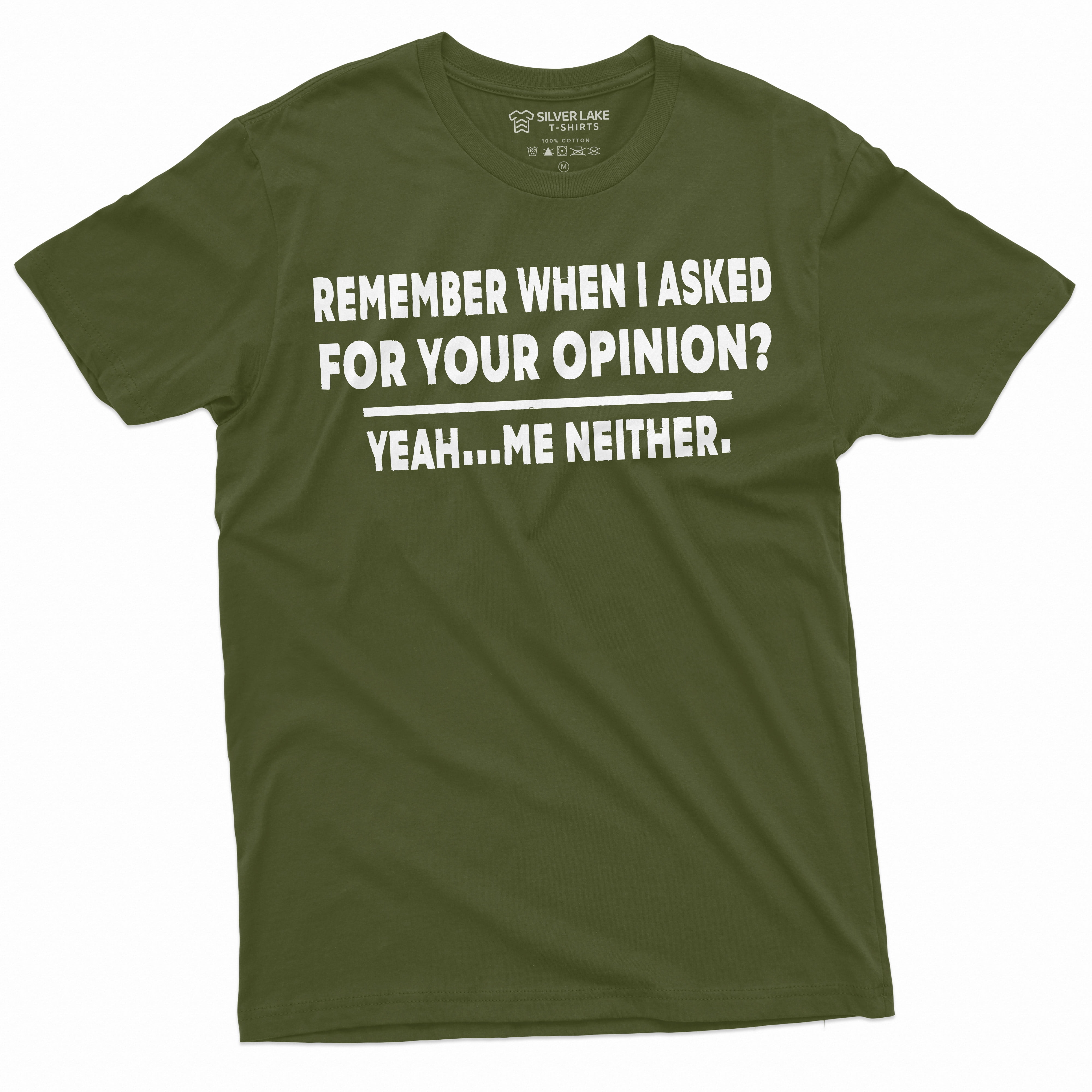 Funny Opinion T-shirt Sarcasm Sarcastic Men's Women's Humorous Tee ...