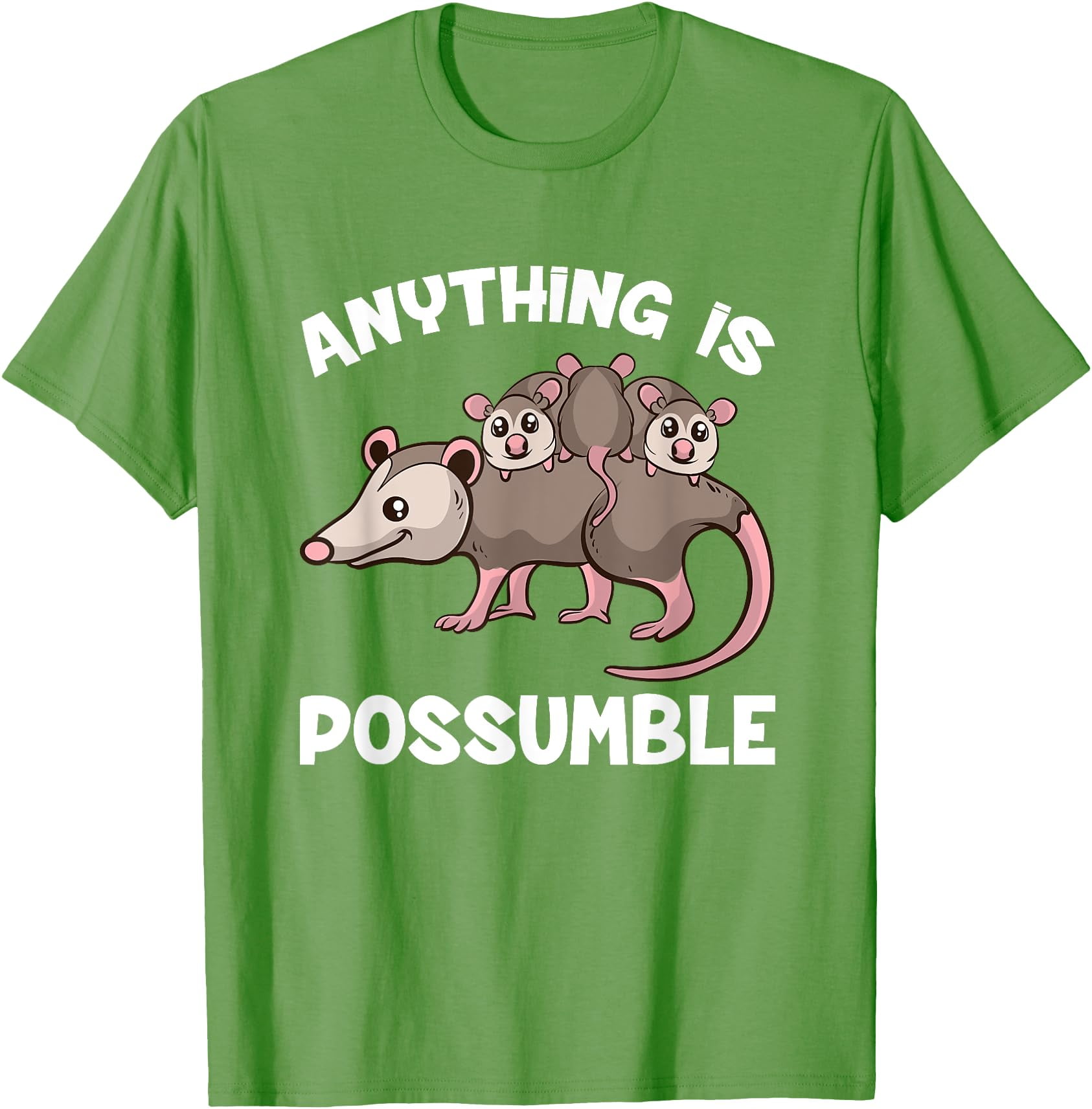 Funny Opossum Anything is Possumble Cute Possum Family Unisex T-Shirt ...