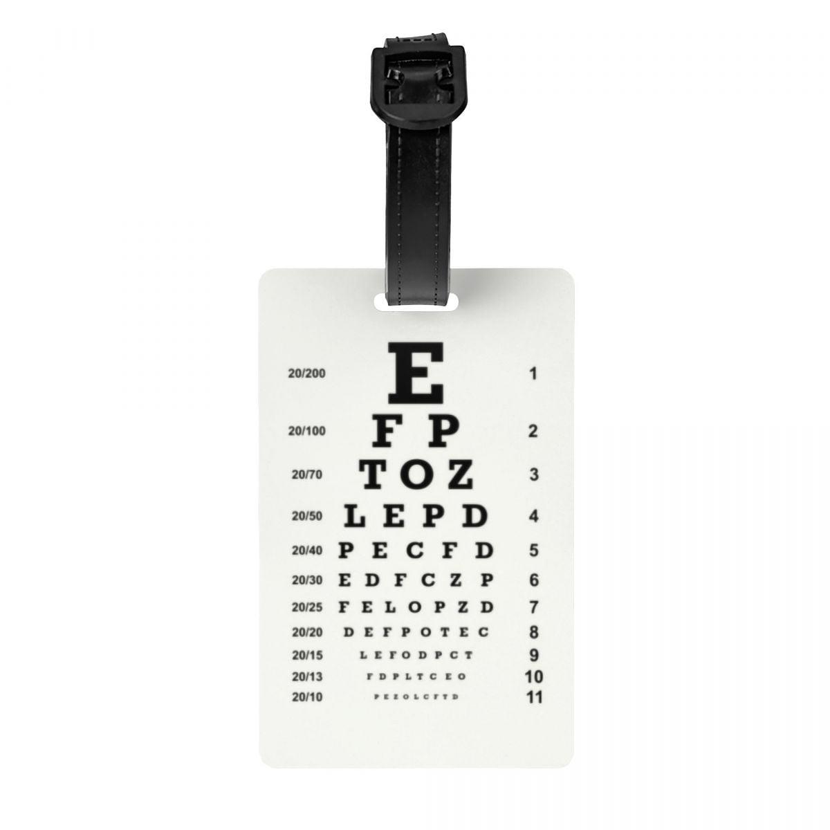 Funny Optician Optometrist Luggage Tag for Travel Suitcase Eye Test ...