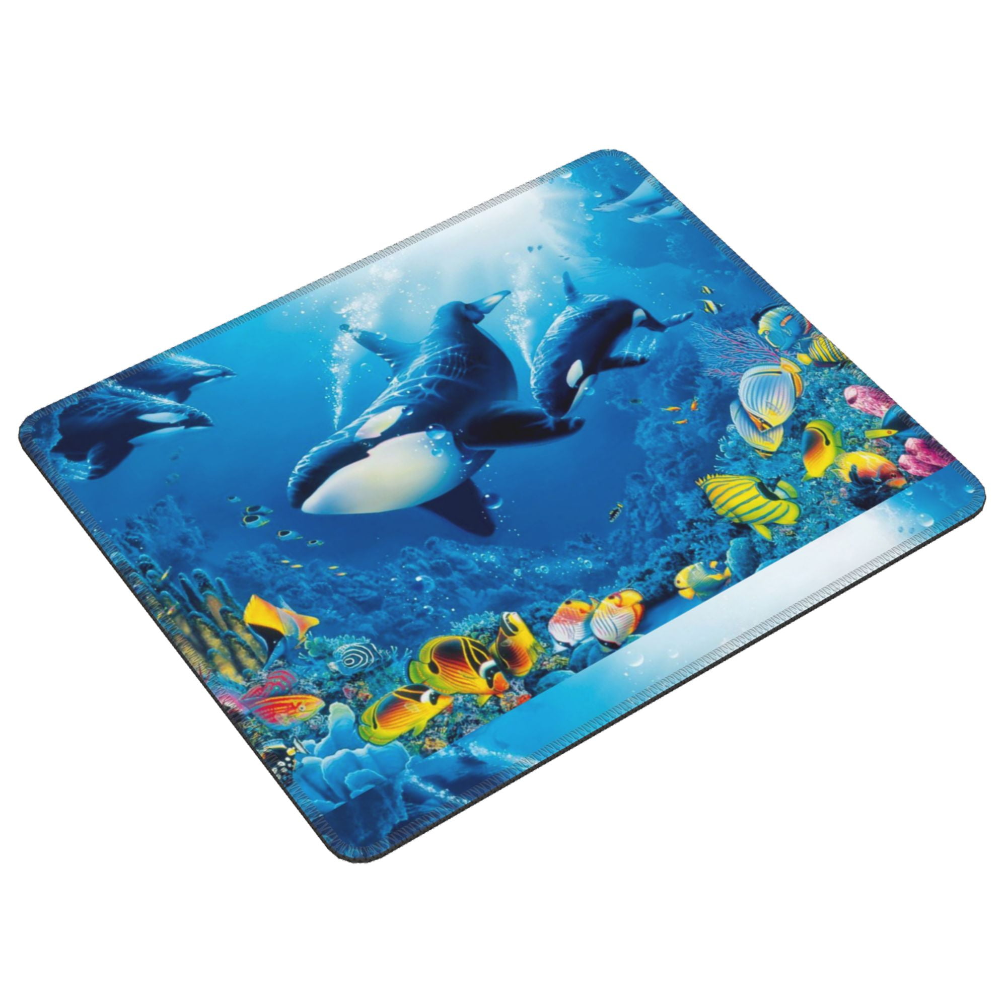 Funny Orcas Ocean Sea Animals Pads for Wireless Mouse Office Computer ...